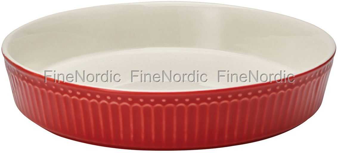 GreenGate Pie Dish Alice Red Large