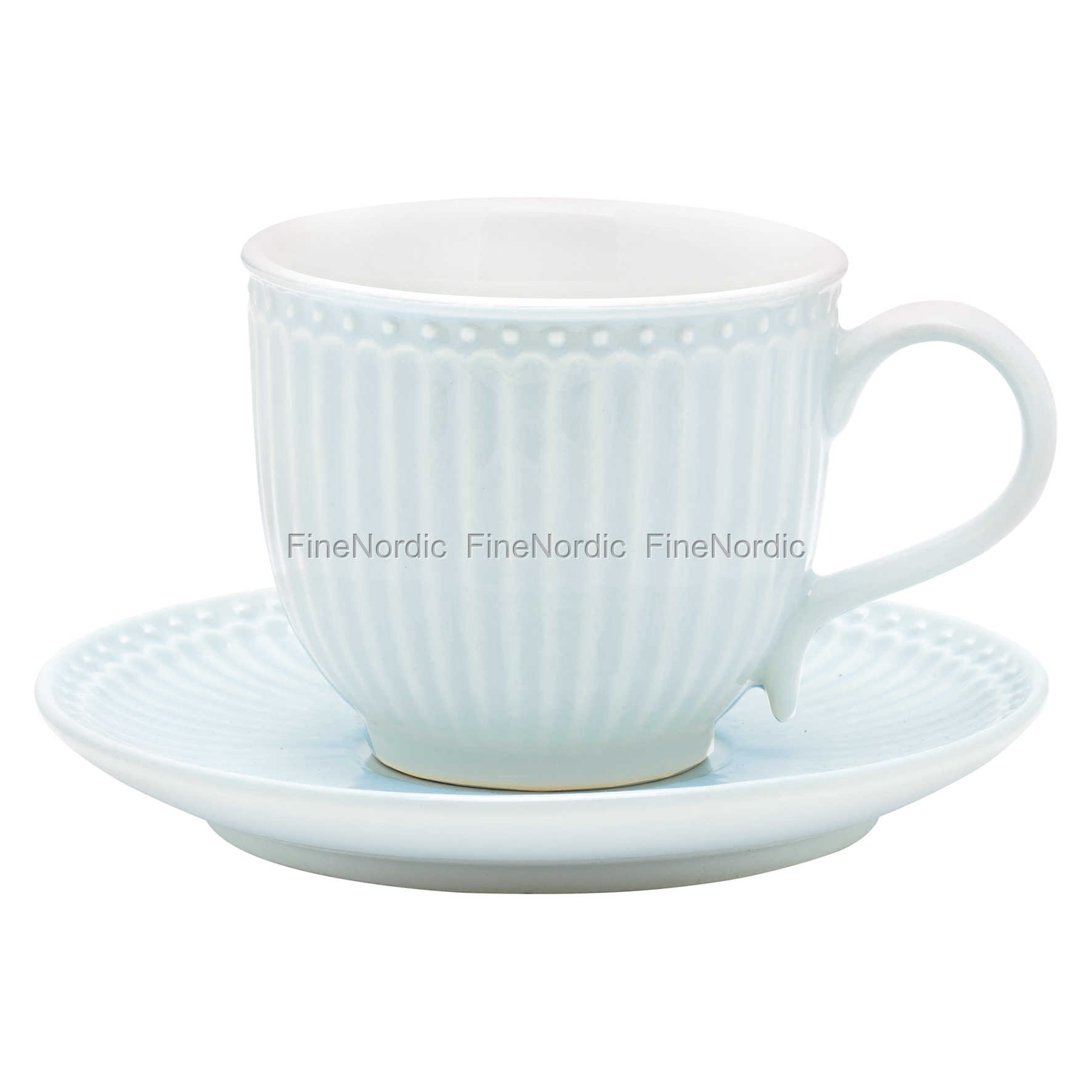 GreenGate Stoneware Cup & Saucer Alice Pale Blue