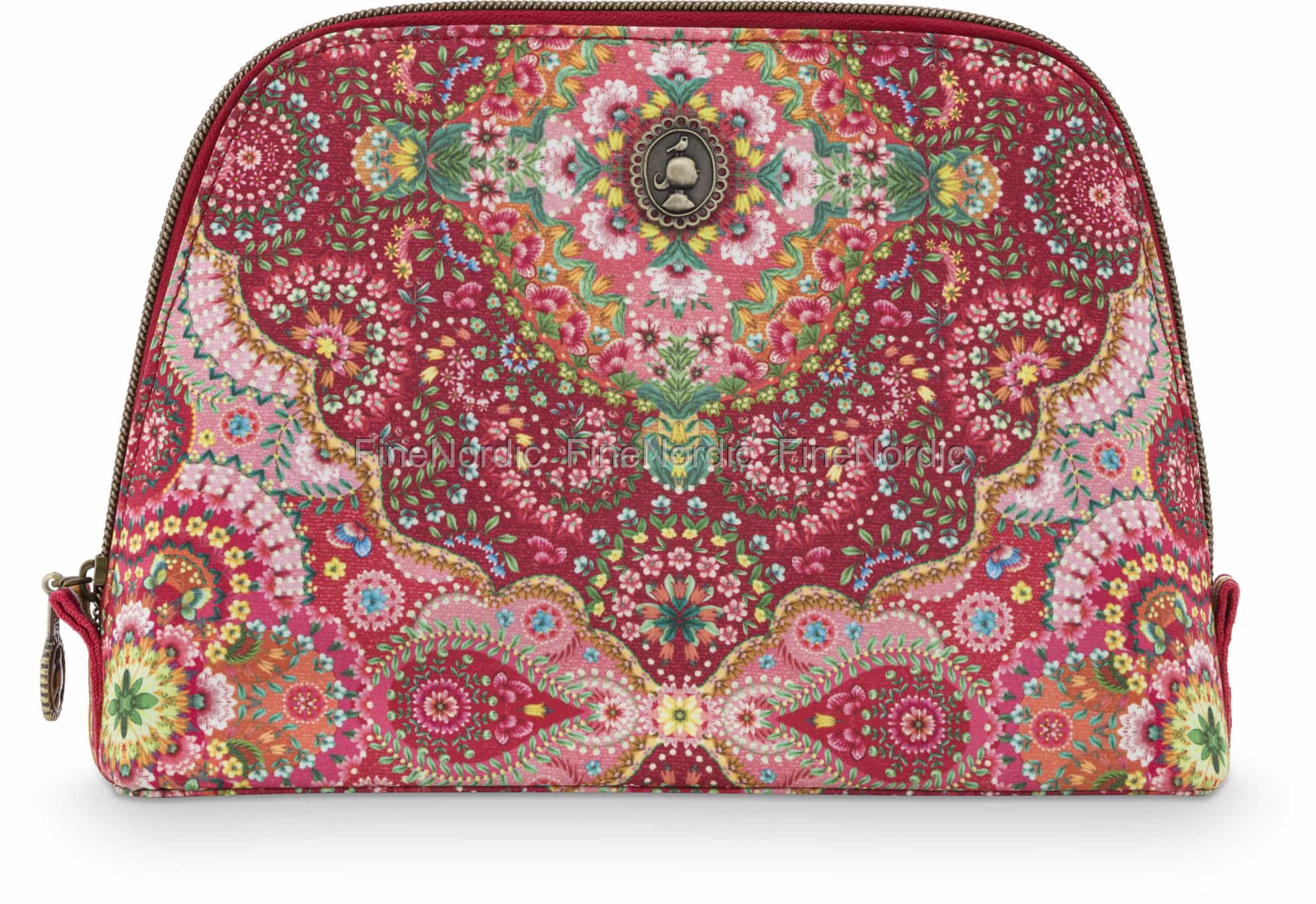 Pip Studio Cosmetic Bag Triangle Medium Moon Delight Red