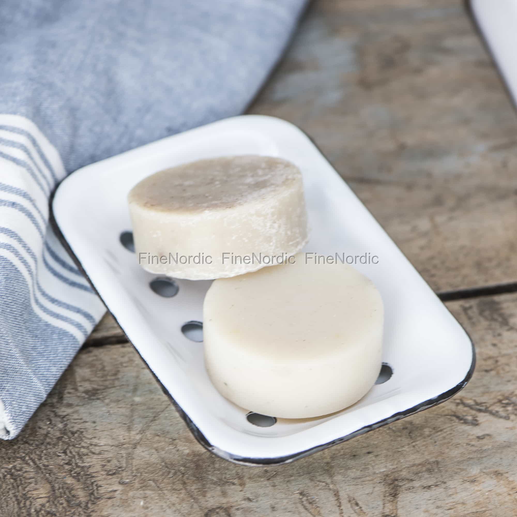 Ib Laursen Soap Dish 2 parts Enamel White