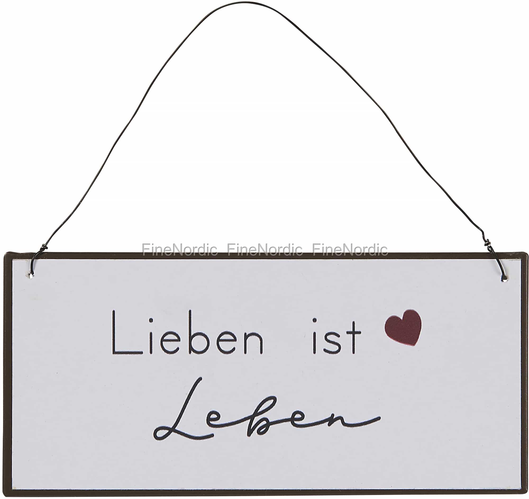 Ib Laursen Metal Sign Lieben ist Leben