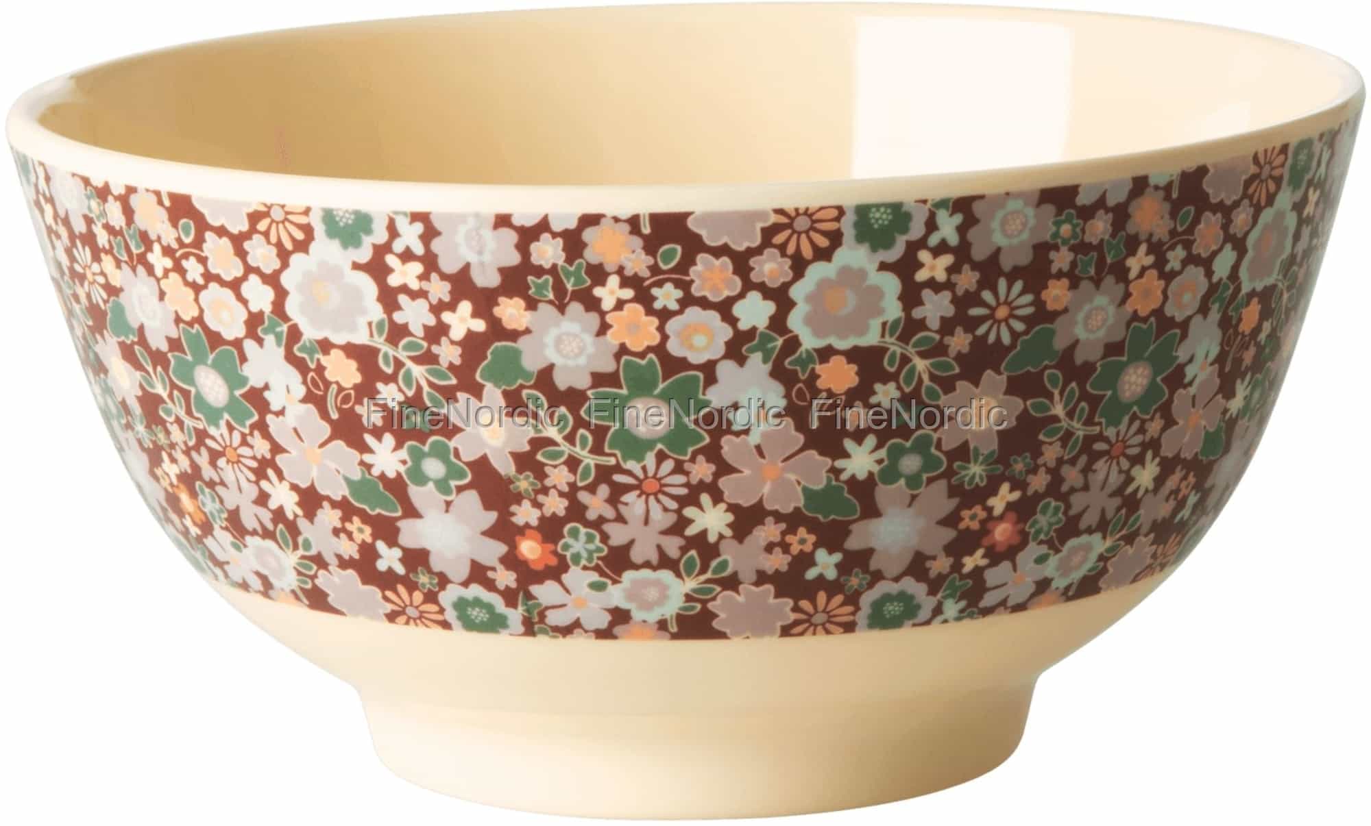 Rice Melamine Bowl - Fall Floral - Medium
