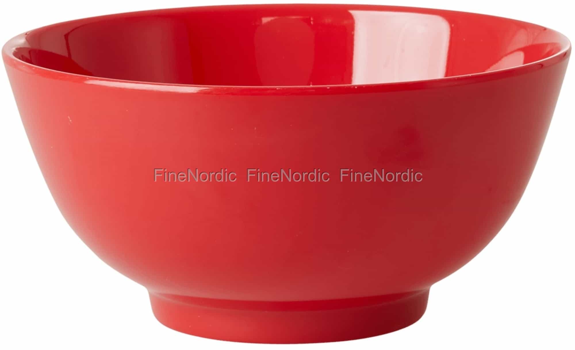 Rice Melamine Bowl - Candy Red - Medium