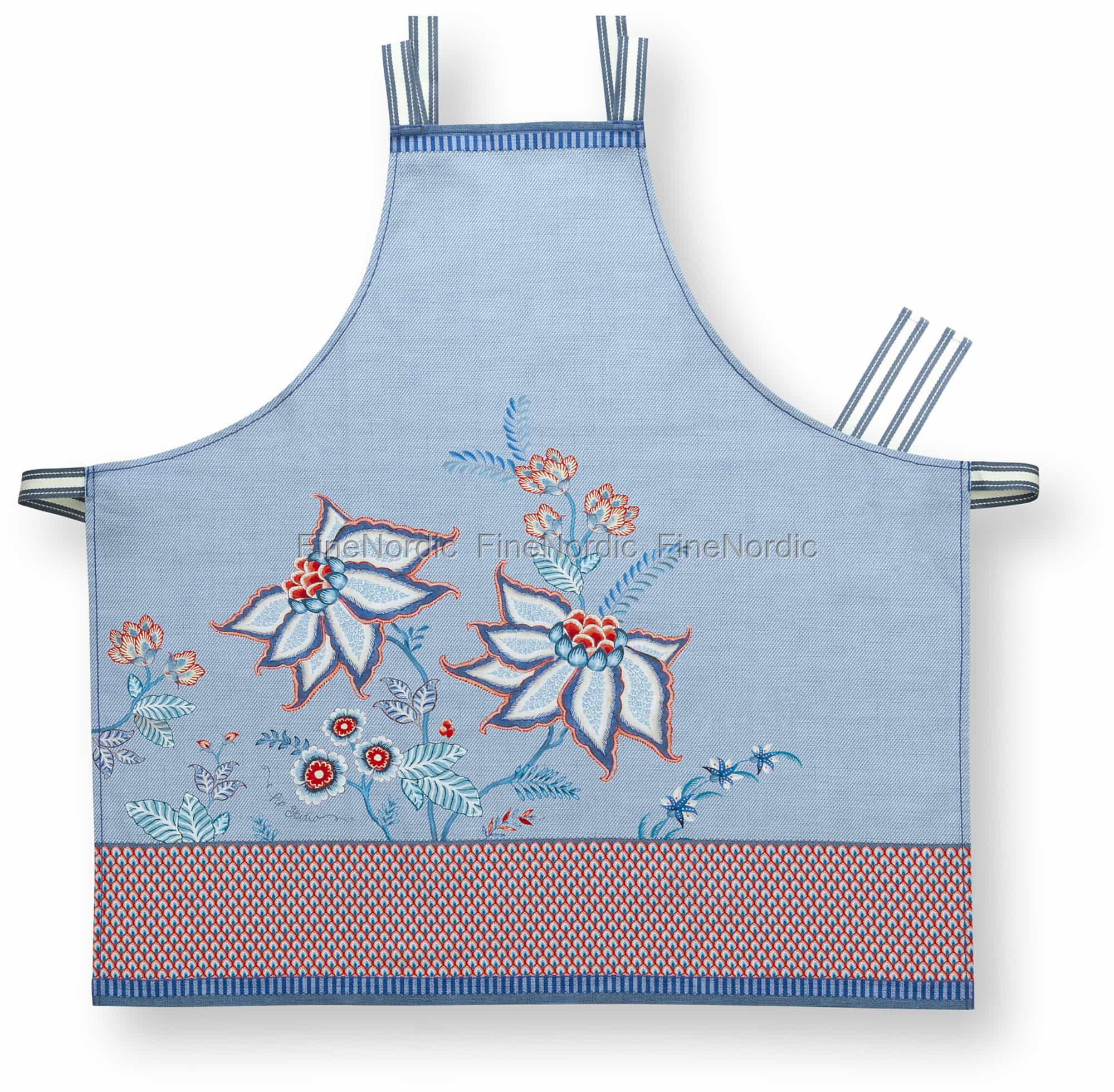Pip Studio Apron Flower Festival Blue