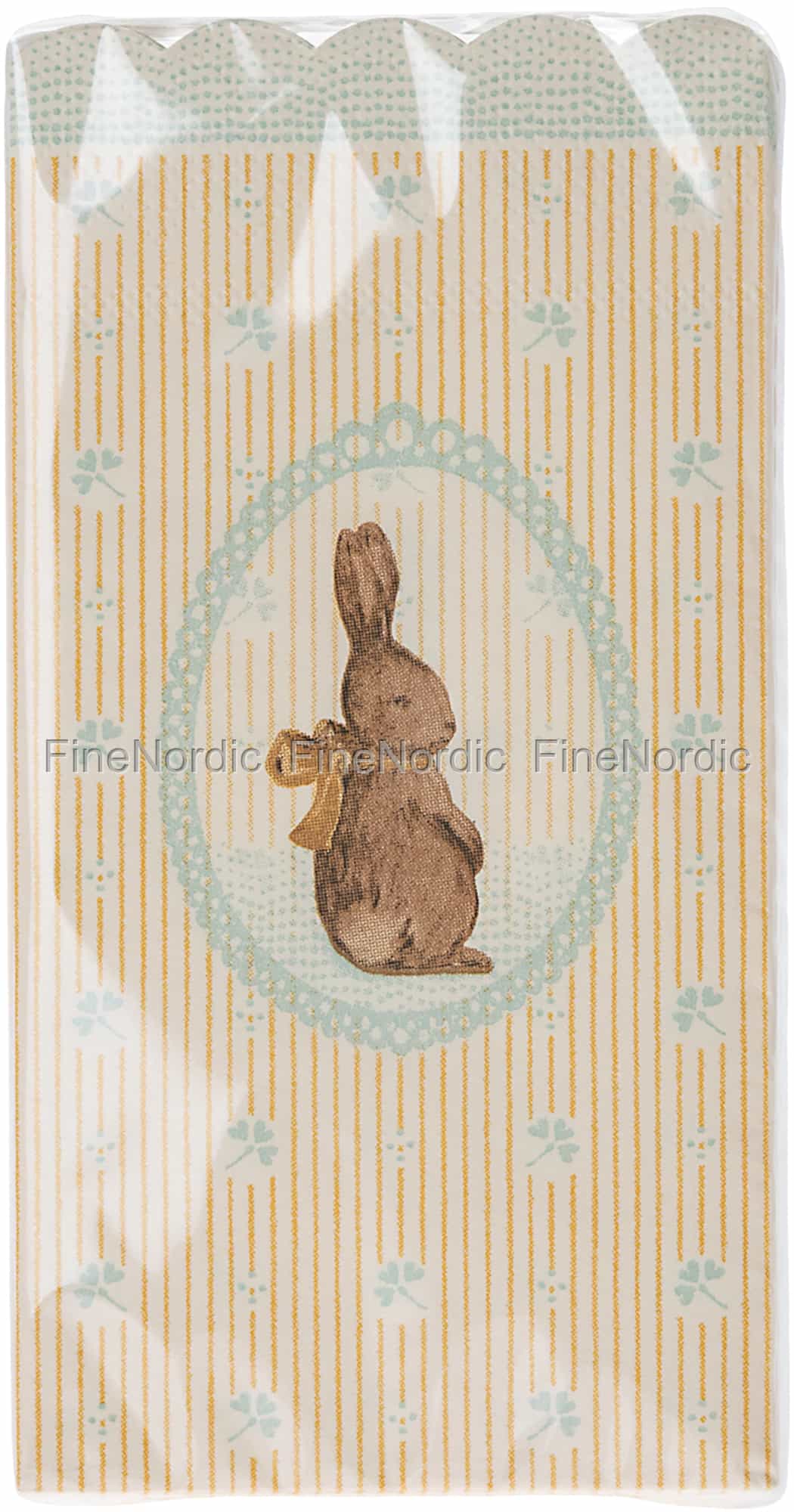Maileg Paper Napkins Easter Bunny - Small 16 pcs