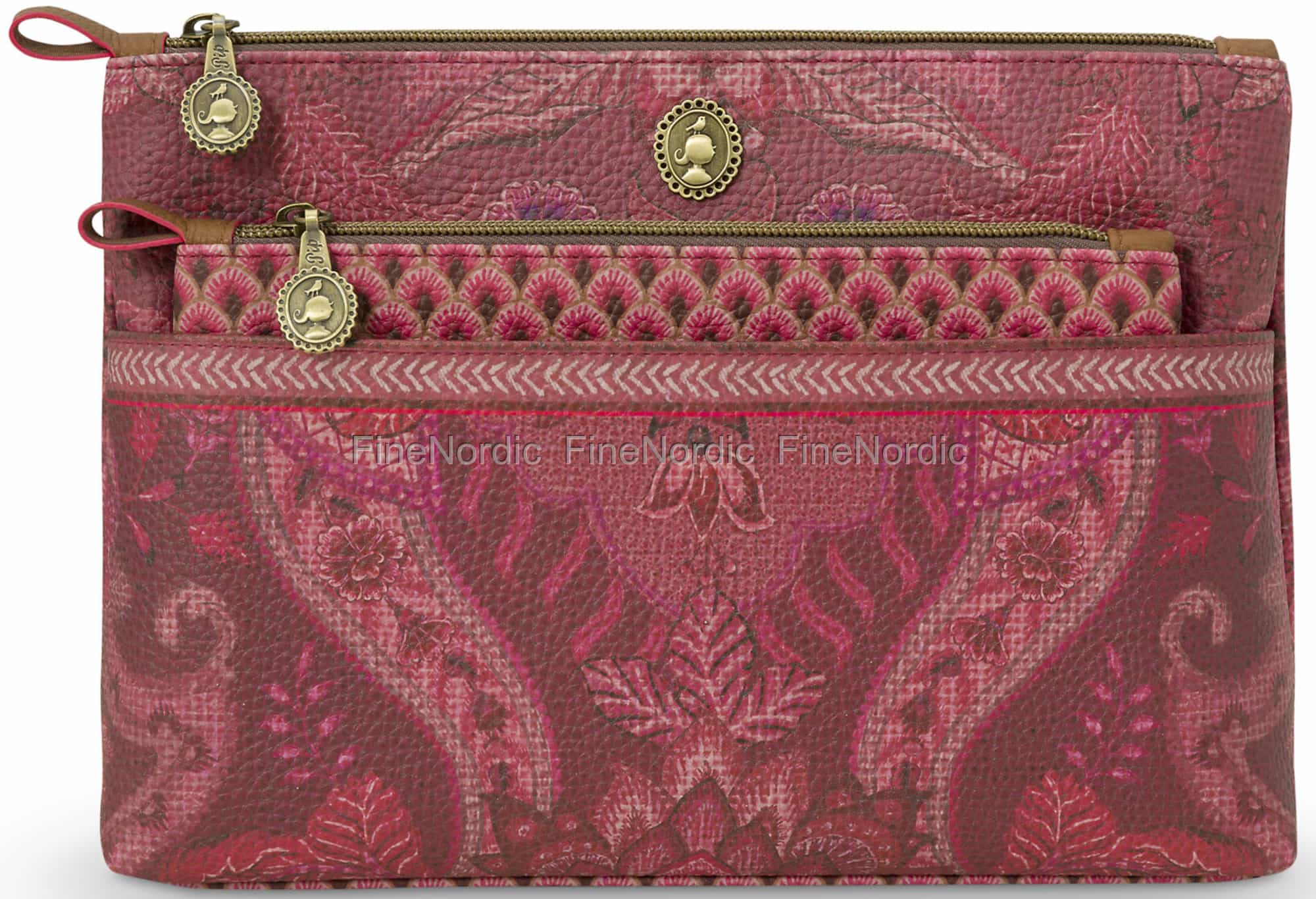 Pip Studio Cosmetic Bag Combi Kyoto Festival Dark Pink