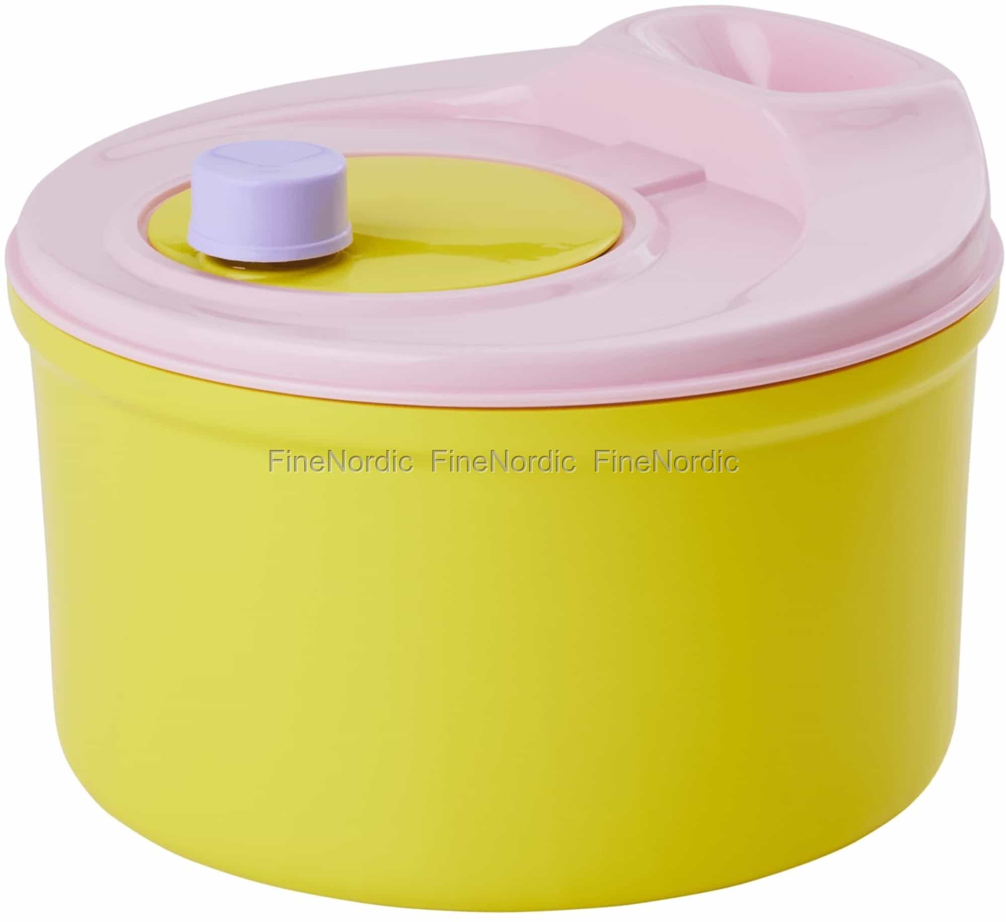 Rice Salad Spinner - Plastic - Yellow