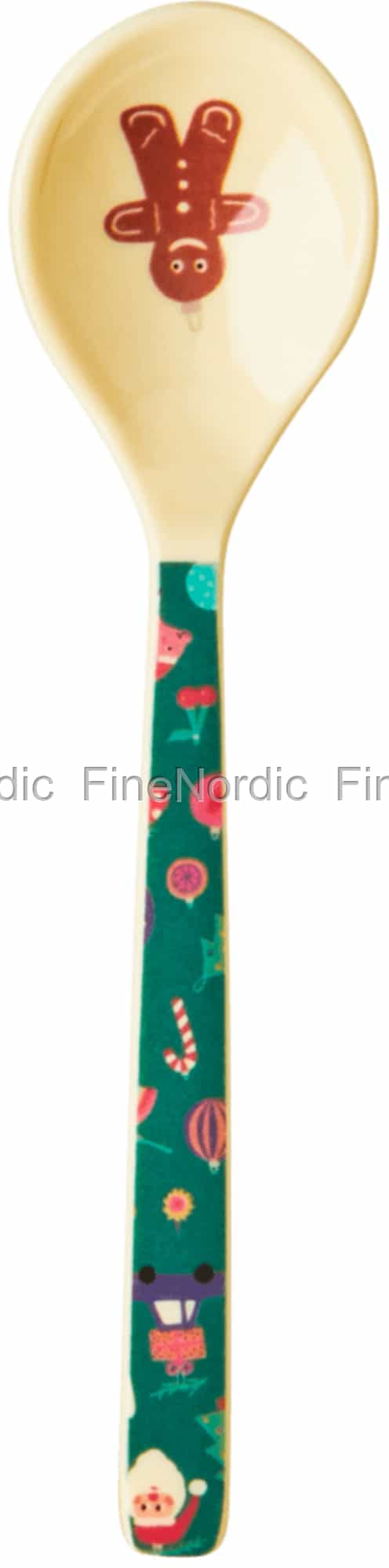 Rice Melamine Teaspoon - Xmas - Gingerbread