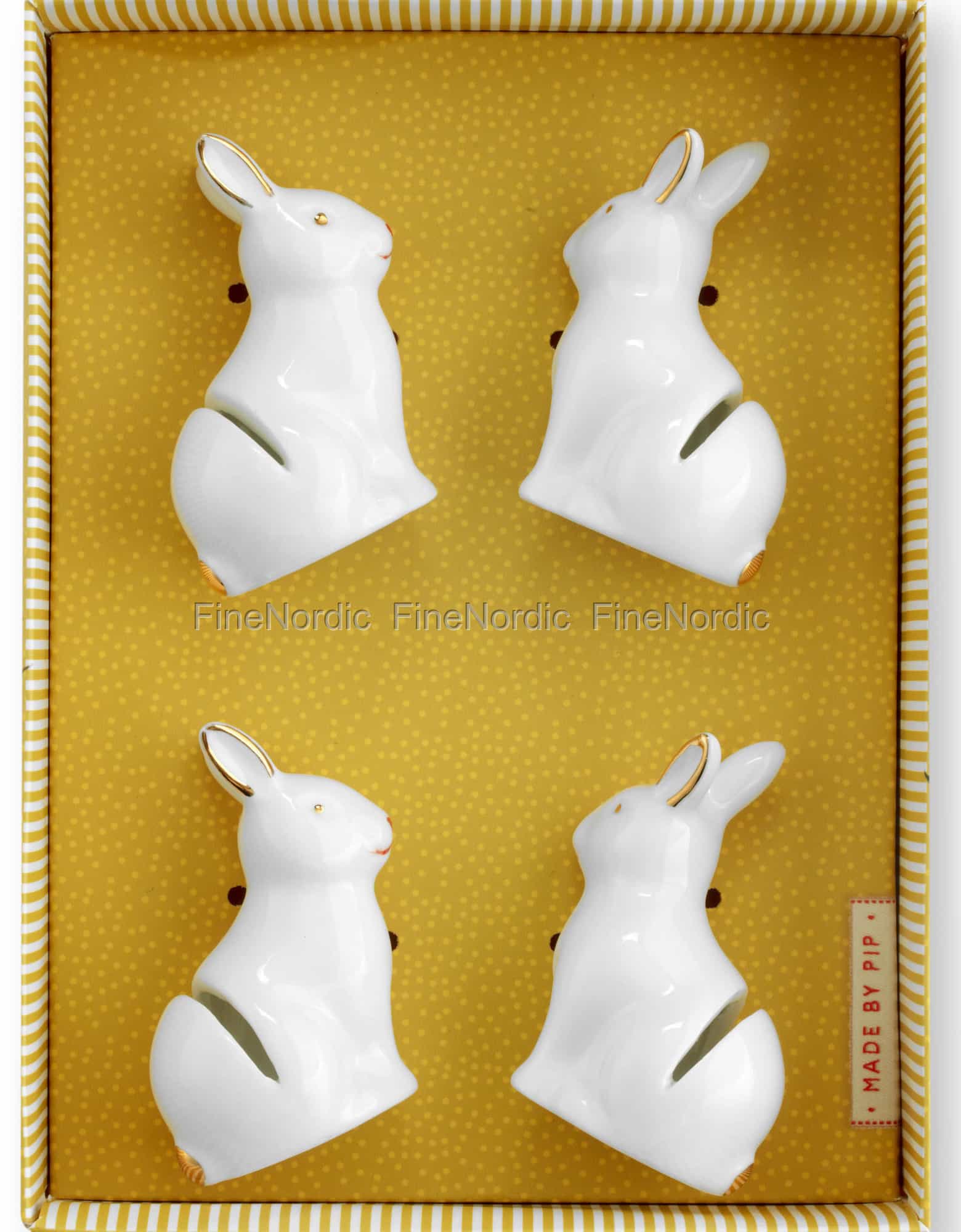 Pip Studio Card Holder Rabbit Set of 4