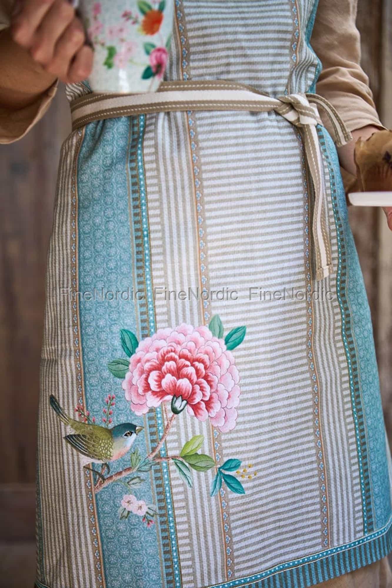 Pip Studio Apron Blushing Birds Blue