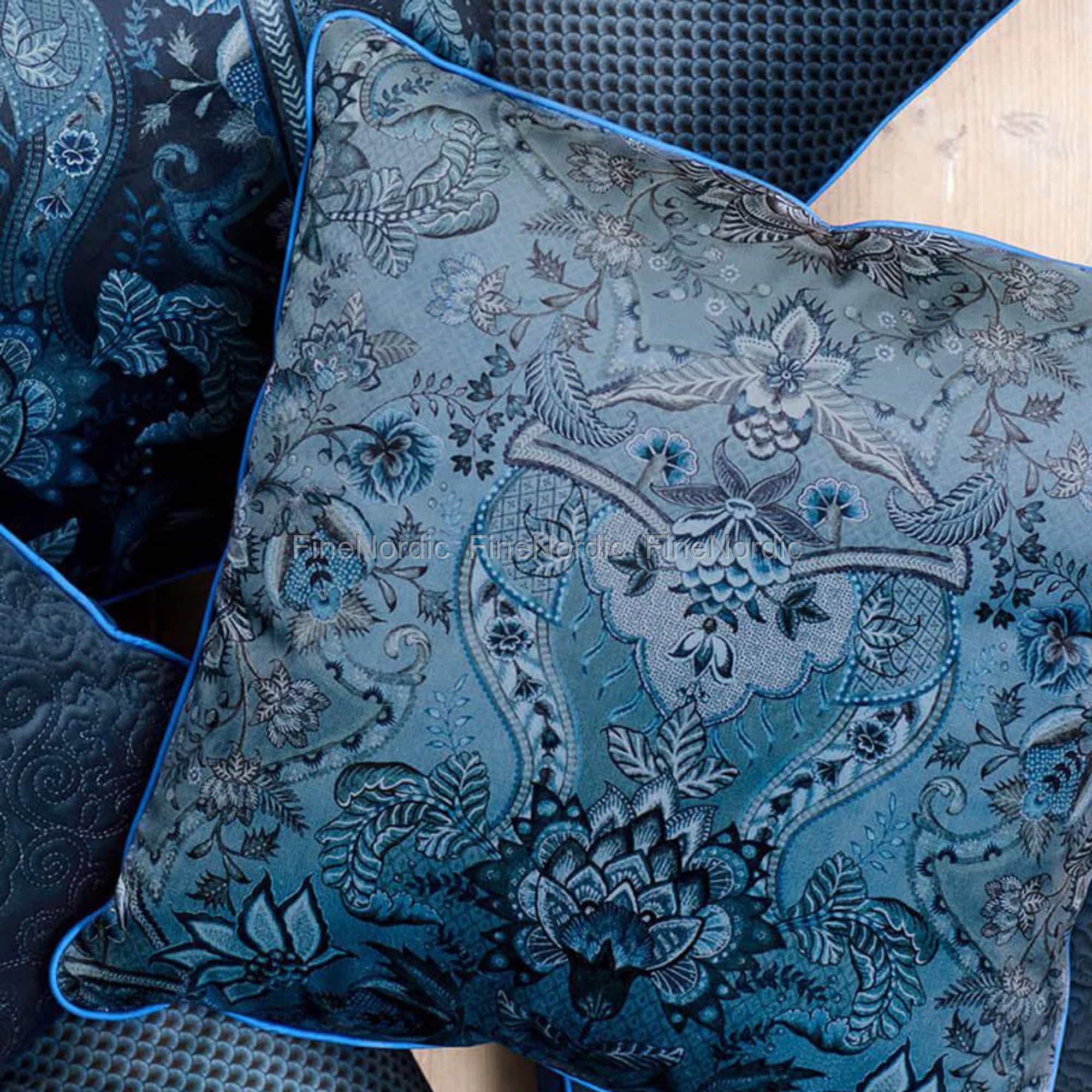 Pip Studio Cushion Kyoto Festival Dark Blue Filling included 50 x 50 cm