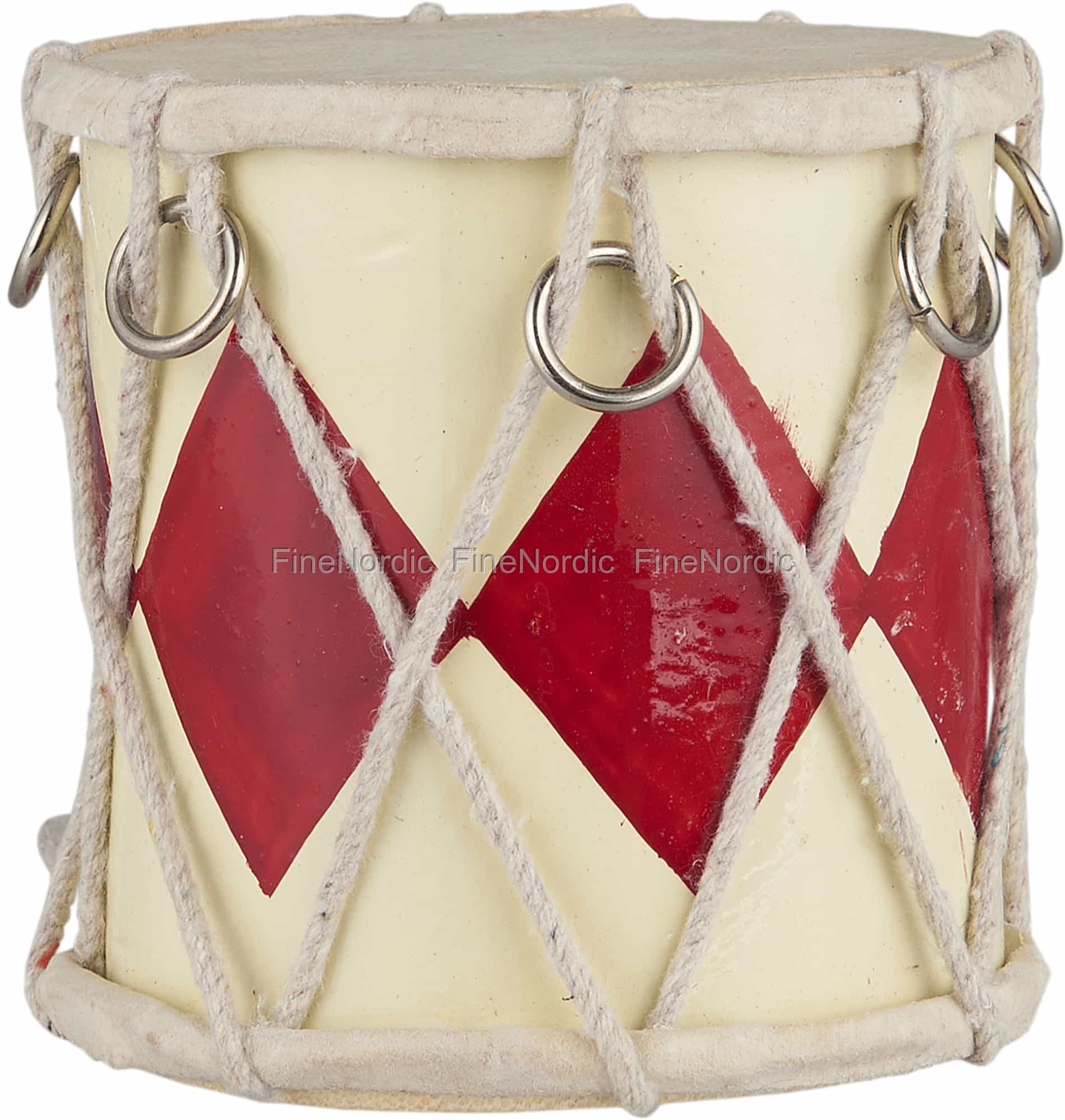 Ib Laursen Drum Cream with Red Harlequin