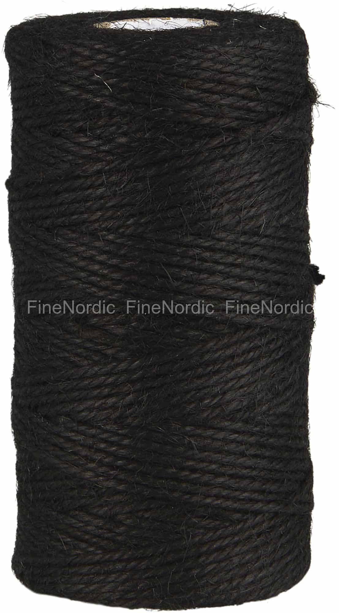 Ib Laursen Jute String Black 100 m