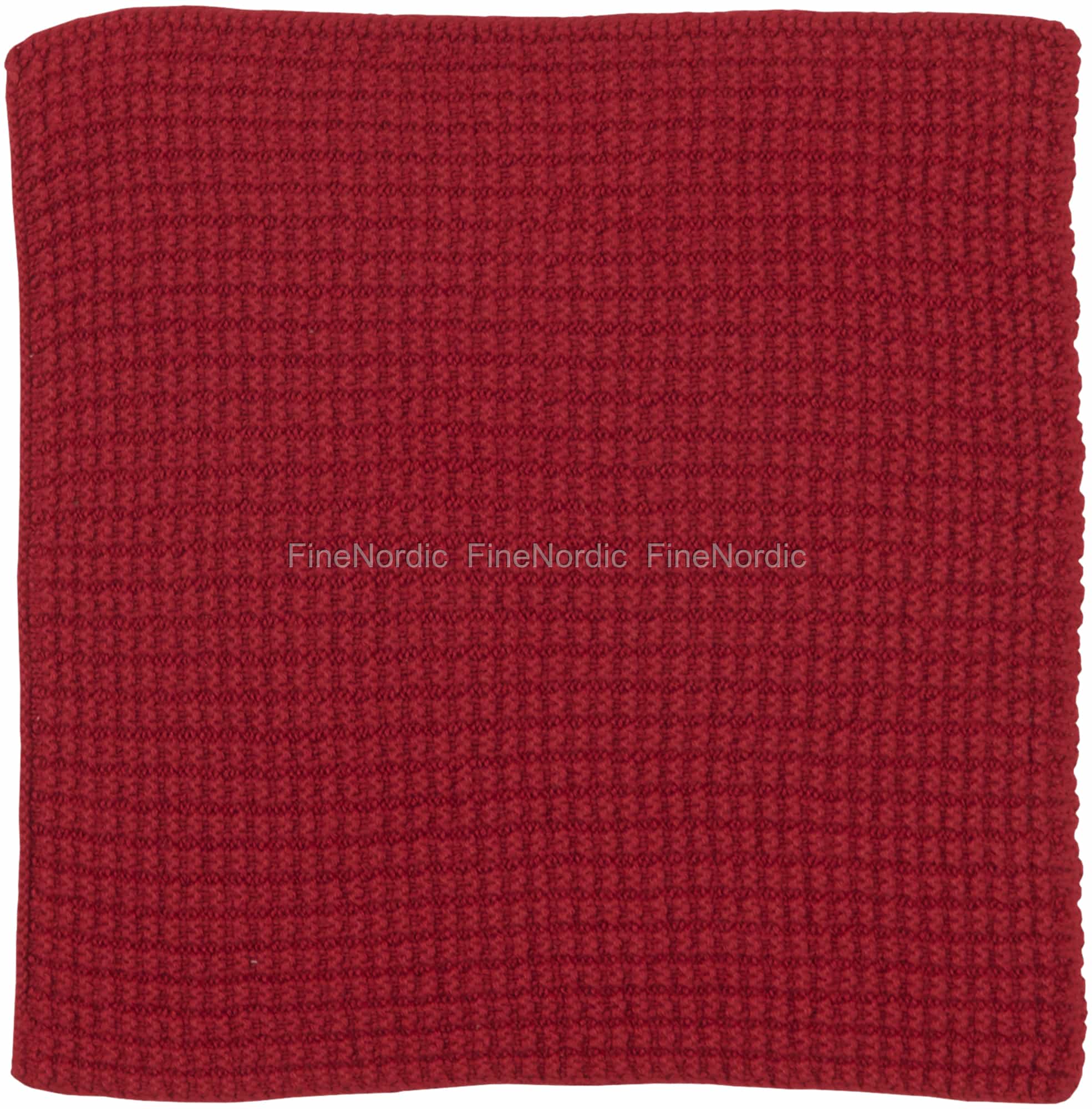 Ib Laursen Dish Cloth Red Knitted