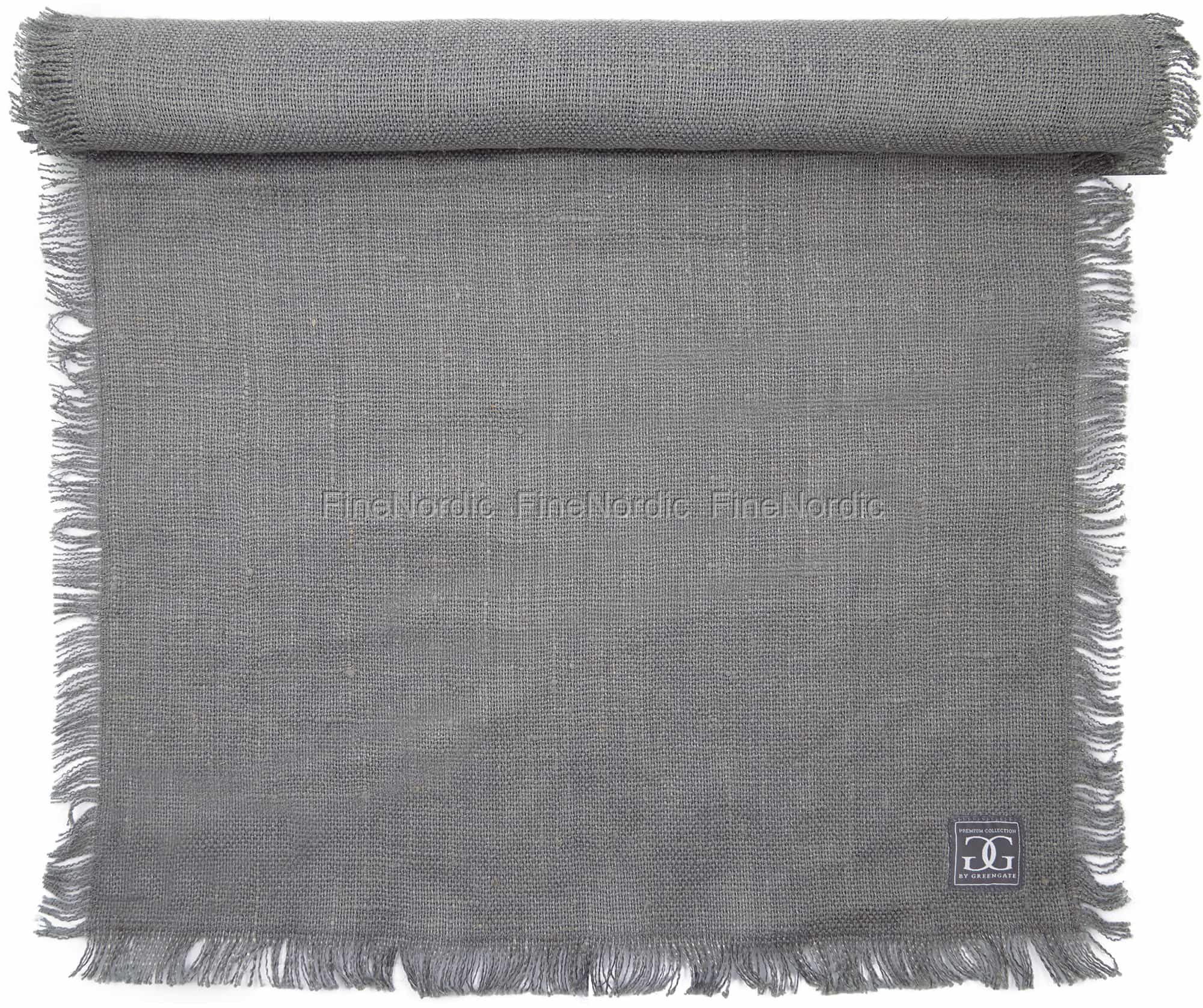 GreenGate Table Runner Grey Heavy 45 x 140 cm