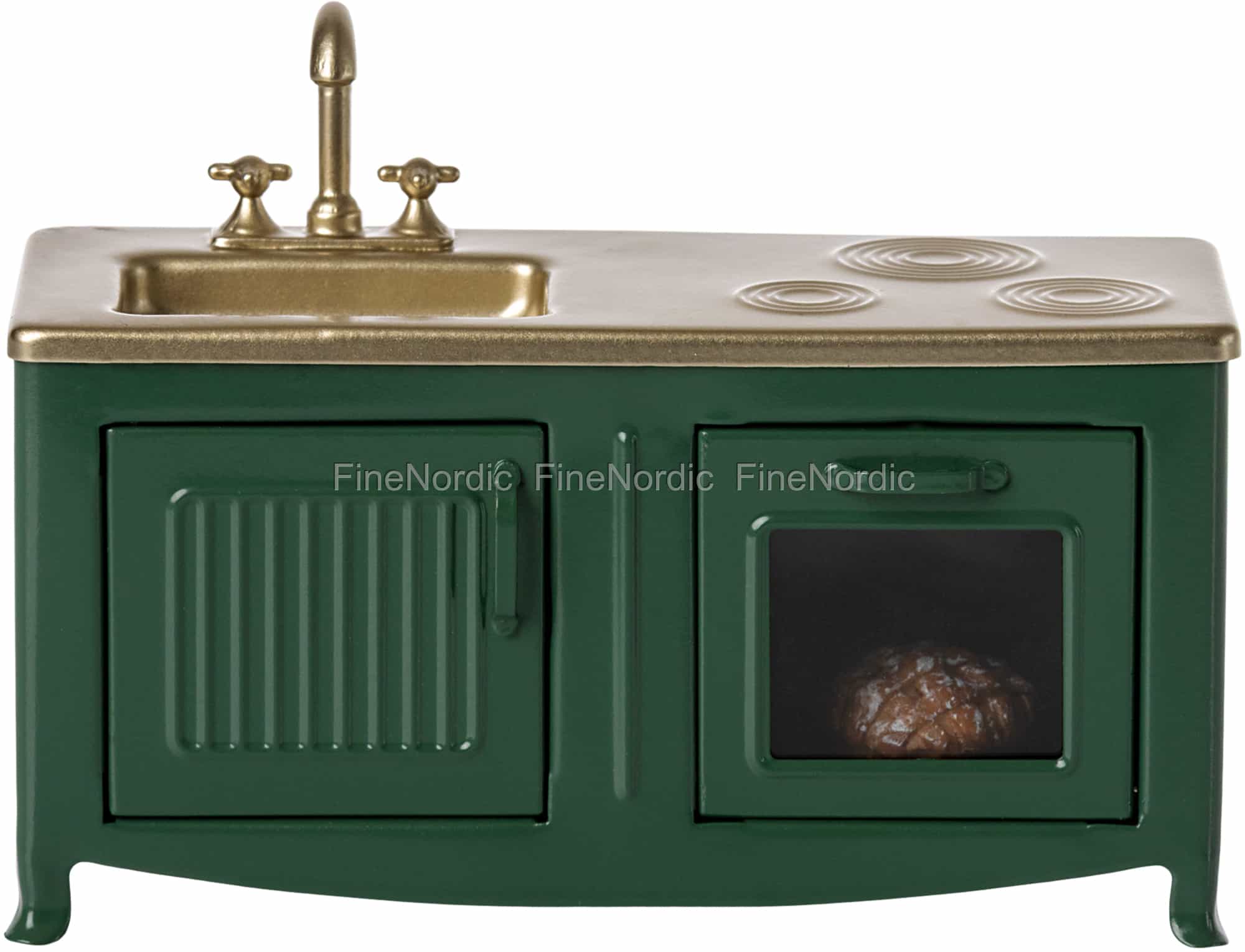 Maileg Miniature Kitchen for Mouse - Dark Green