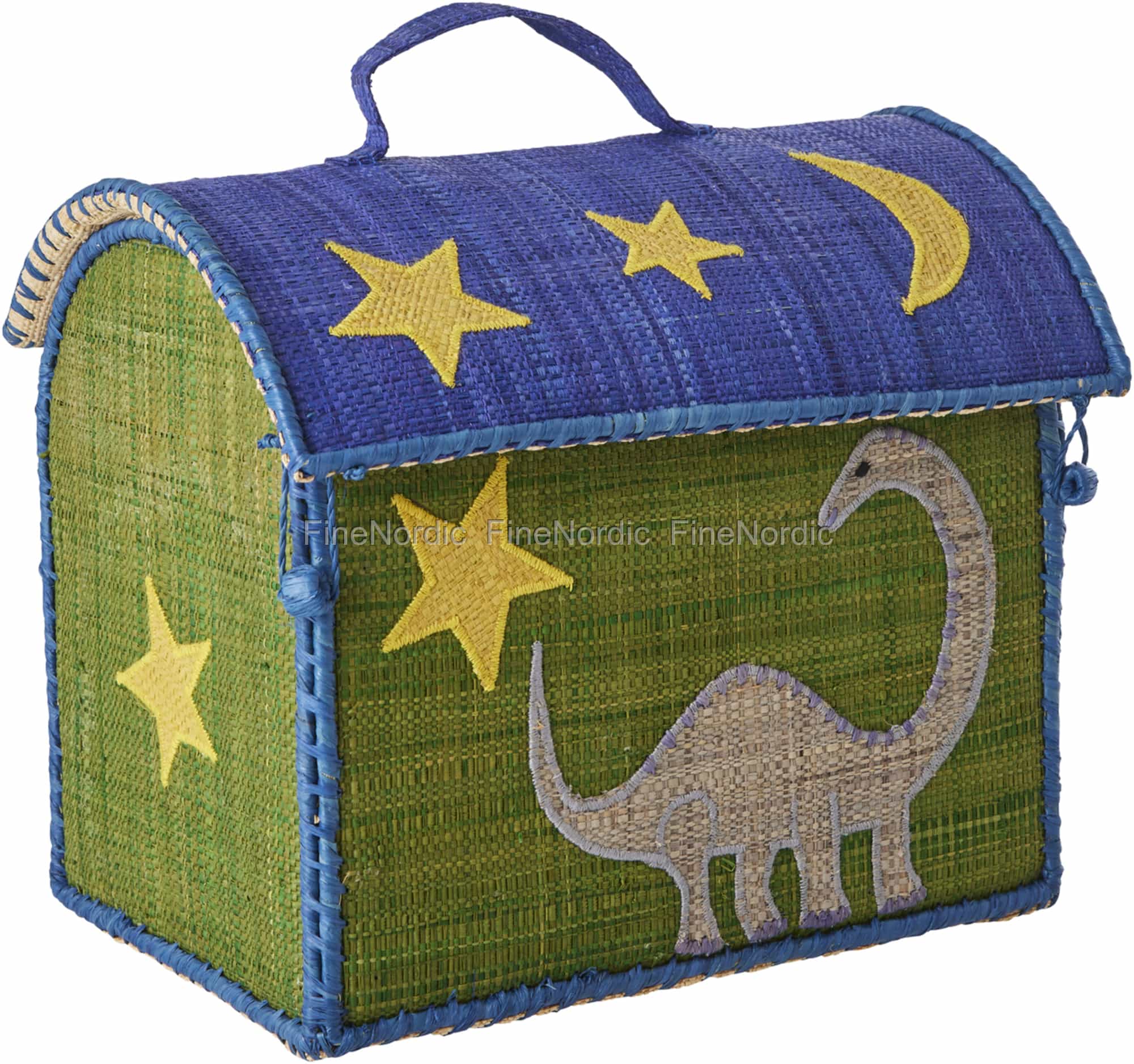 Rice Raffia Kids Bag - Dinossaur Theme