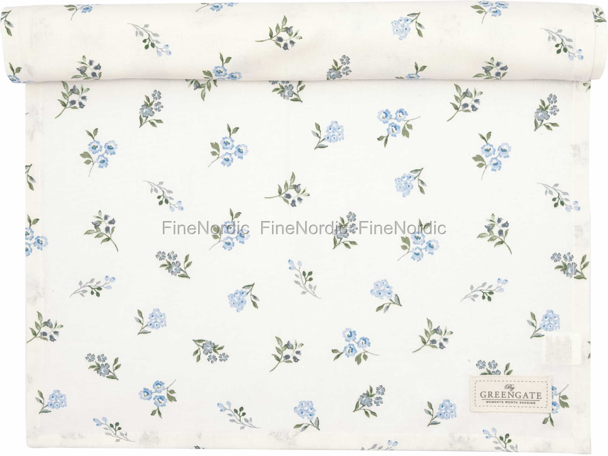 GreenGate Table Runner Christina White 45 x 140 cm