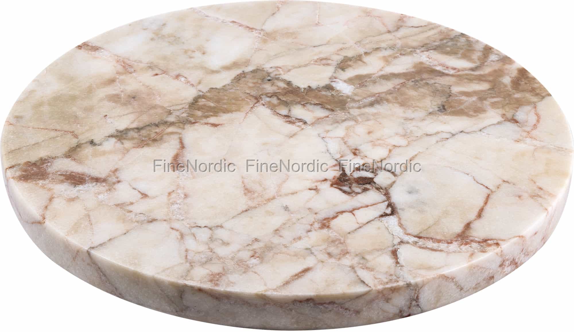 GreenGate Marble Board Beige Round