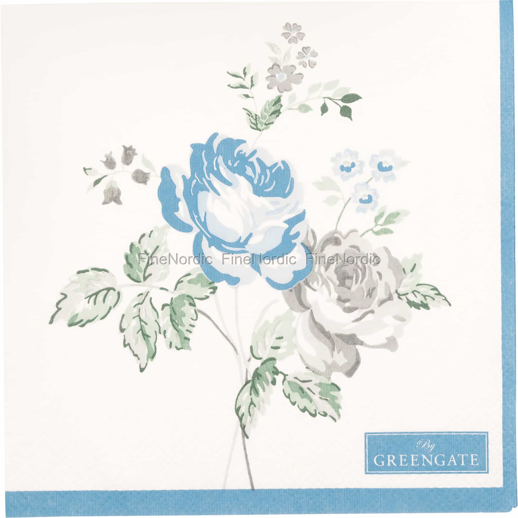 GreenGate Paper Napkins Celestine White Small 20 pcs