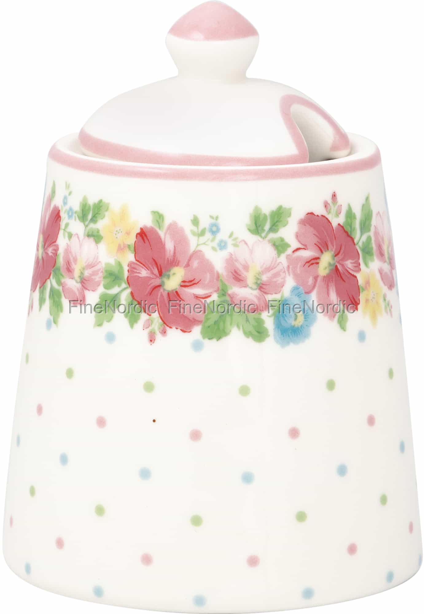GreenGate Sugar Pot Josefina White