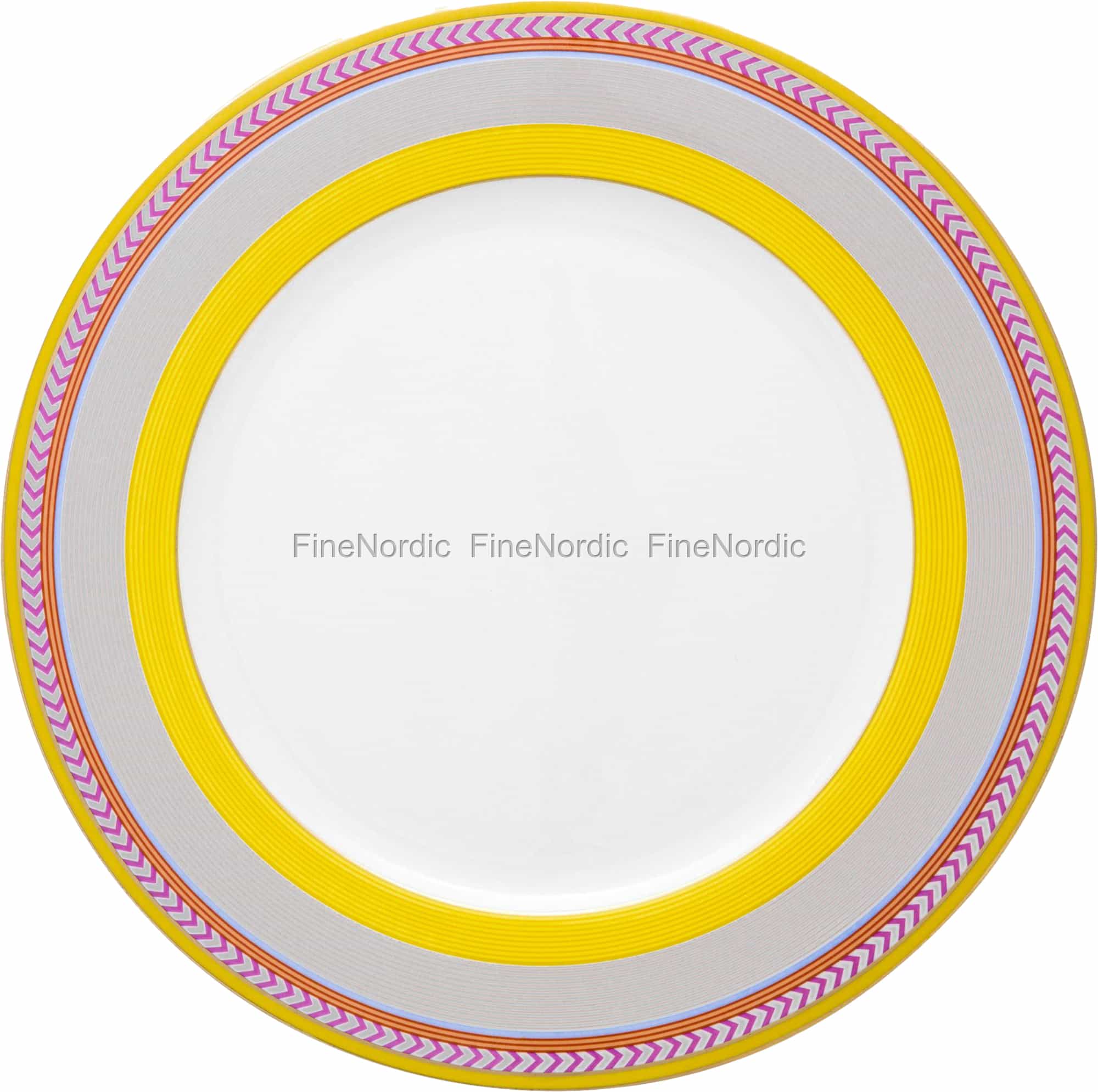 Pip Studio Dinner Plate Pip Chique Stripes Yellow 28 cm