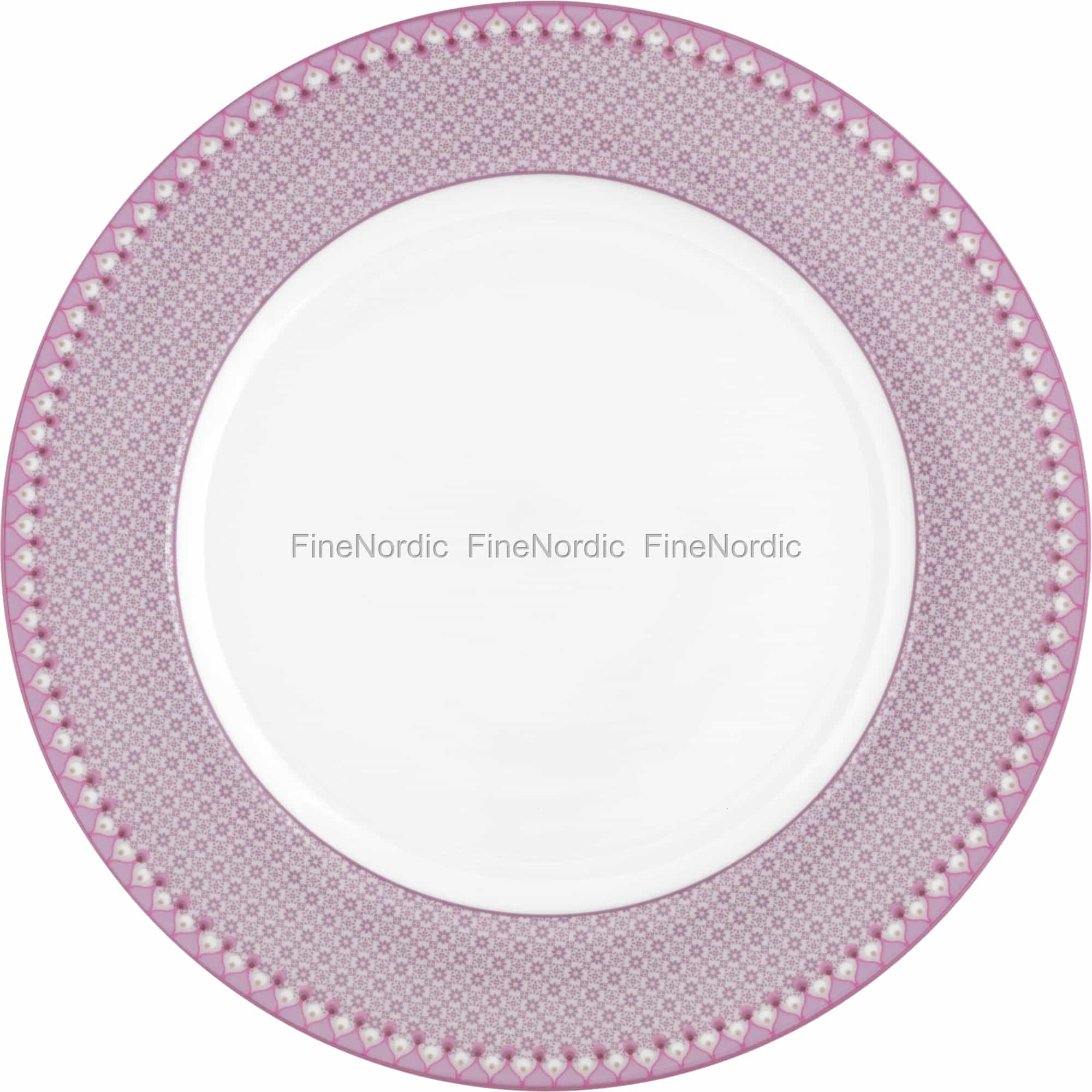 Pip Studio Dinner Plate Lily & Lotus Tiles Lilac 26.5 cm