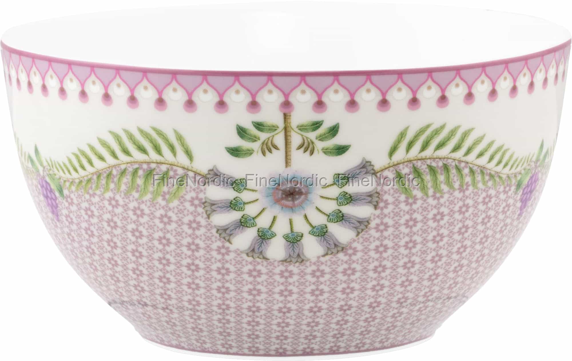 Pip Studio Bowl Lily & Lotus Tiles Lilac 15 cm
