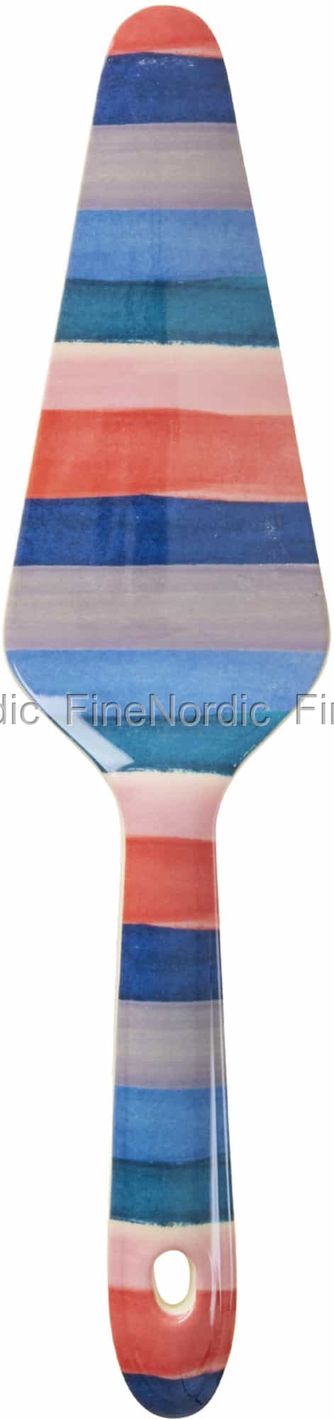 Rice Melamine Cake Server "A New York Minute" - "N.Y. Stripe"