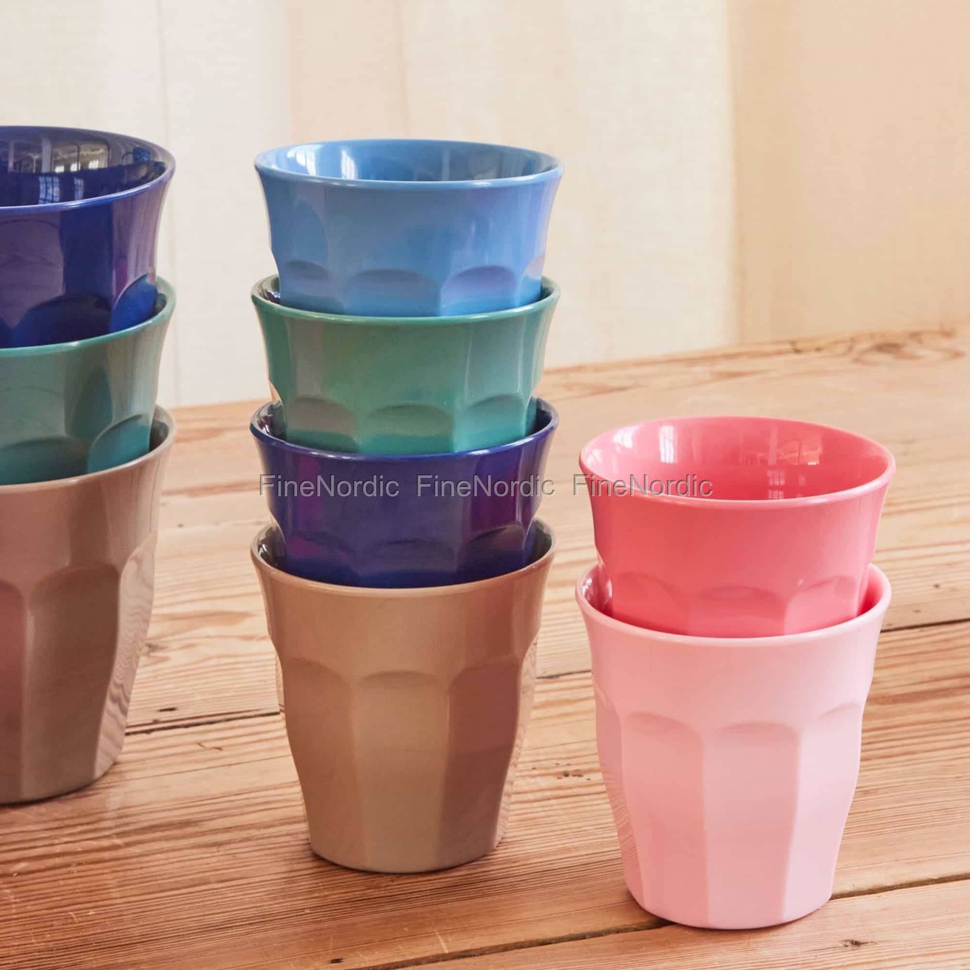 Rice Melamine Cups - "A New York Minute" Colors - Small - Set of 6 in ...