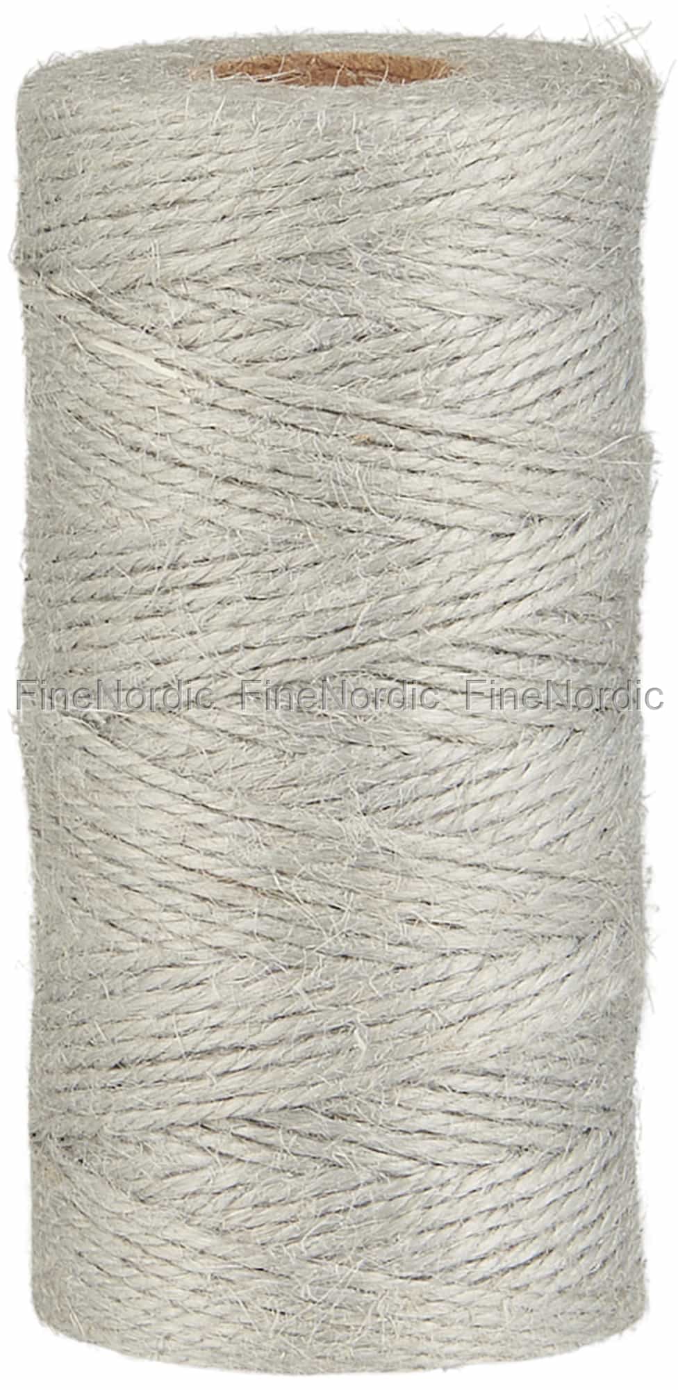 Ib Laursen Jute String Light Grey 100 m