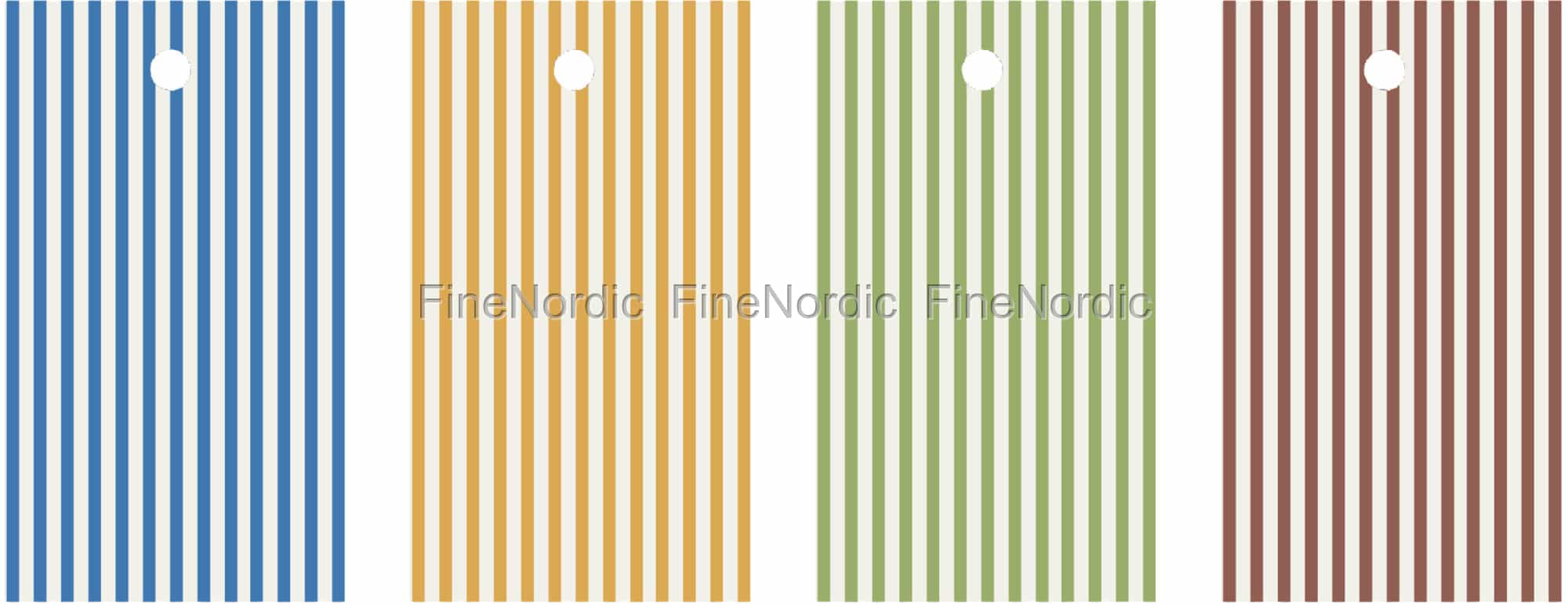 Ib Laursen To/From Tag Stripes Design 4 pcs