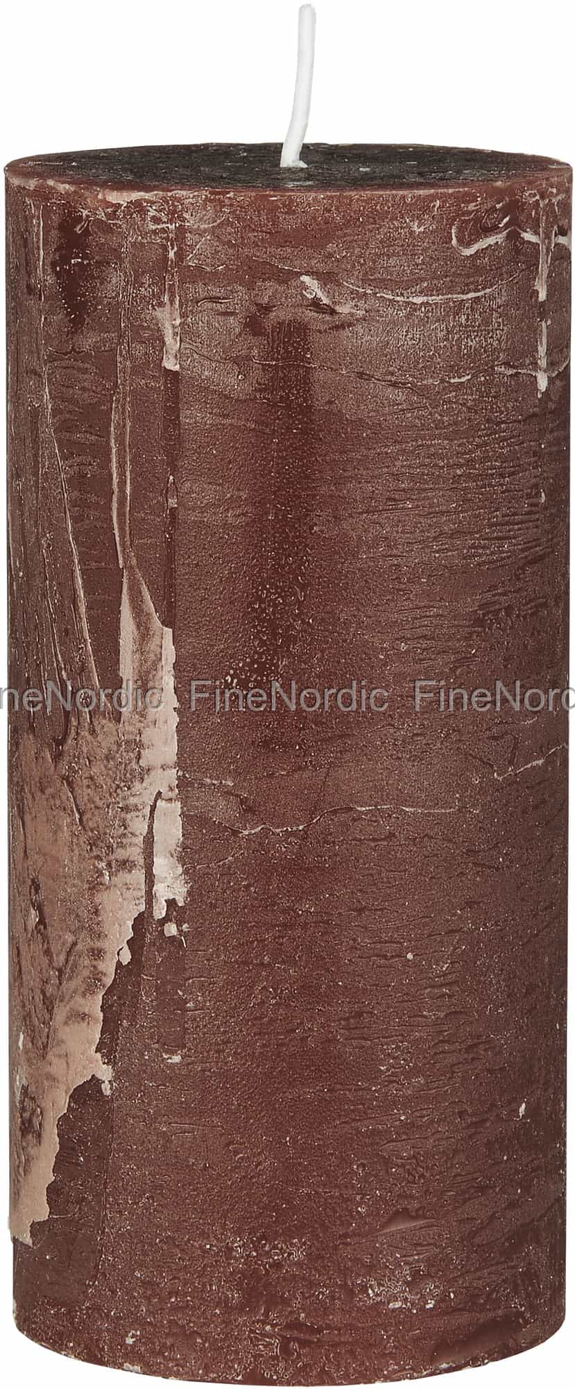 Ib Laursen Rustic Candle Rust 14 x 6.8 cm