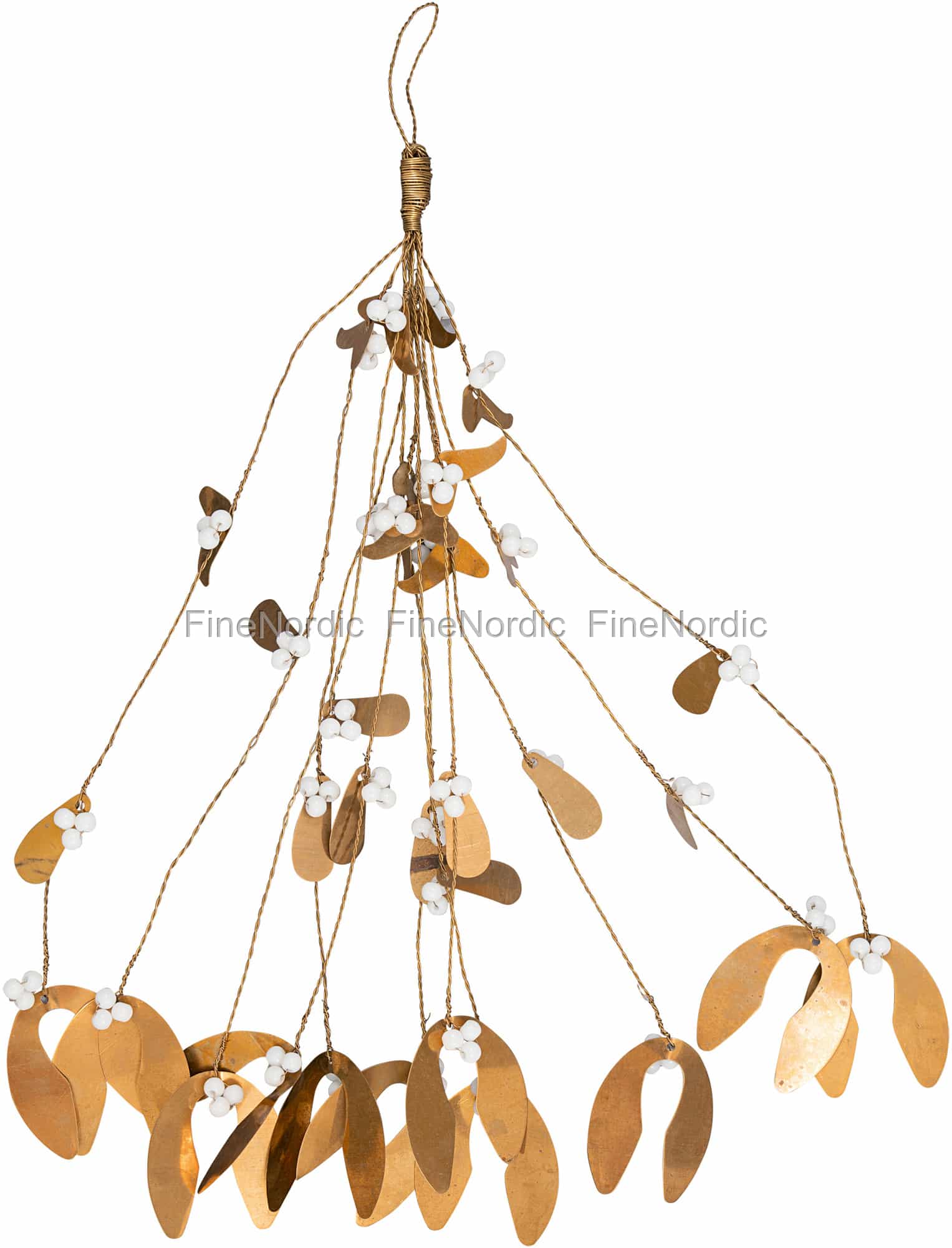 GreenGate Mistletoe Gold Leaves Large