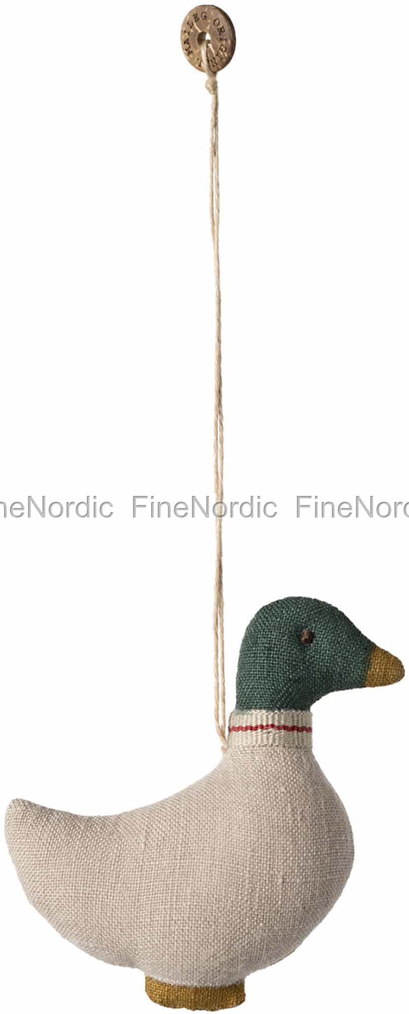 Maileg Duck Ornament - Green