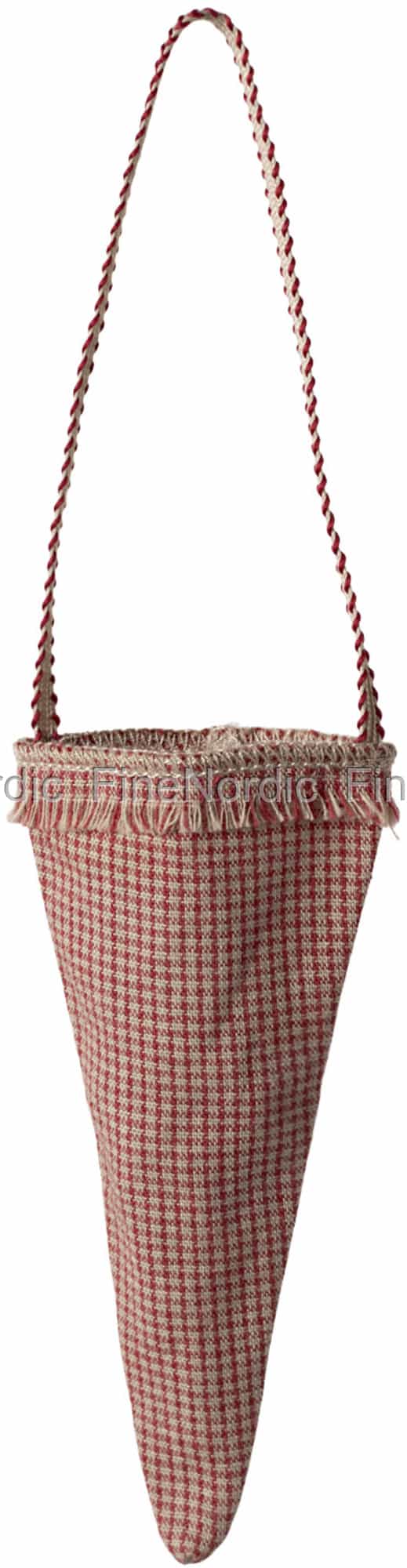 Maileg Cornet Ornament Checker - Red