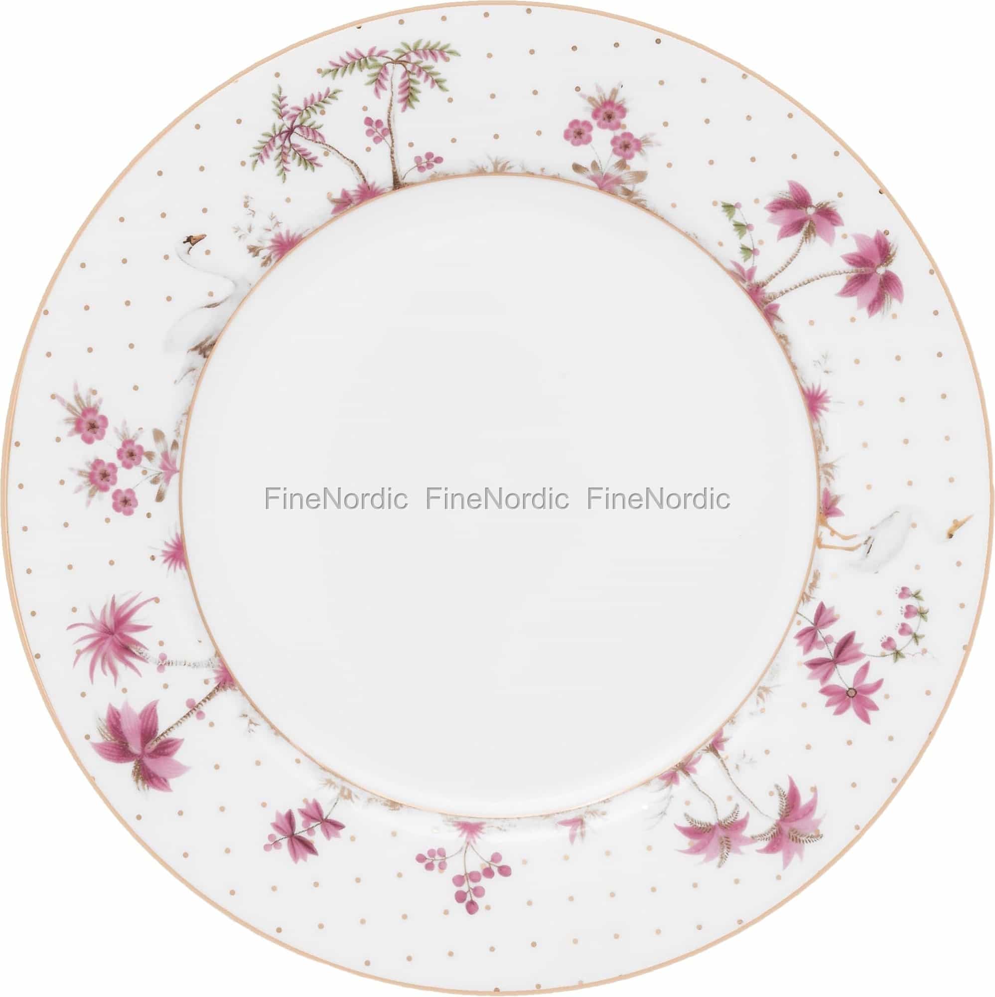 Pip Studio Plate Jolie Dots Gold Pink 21 cm