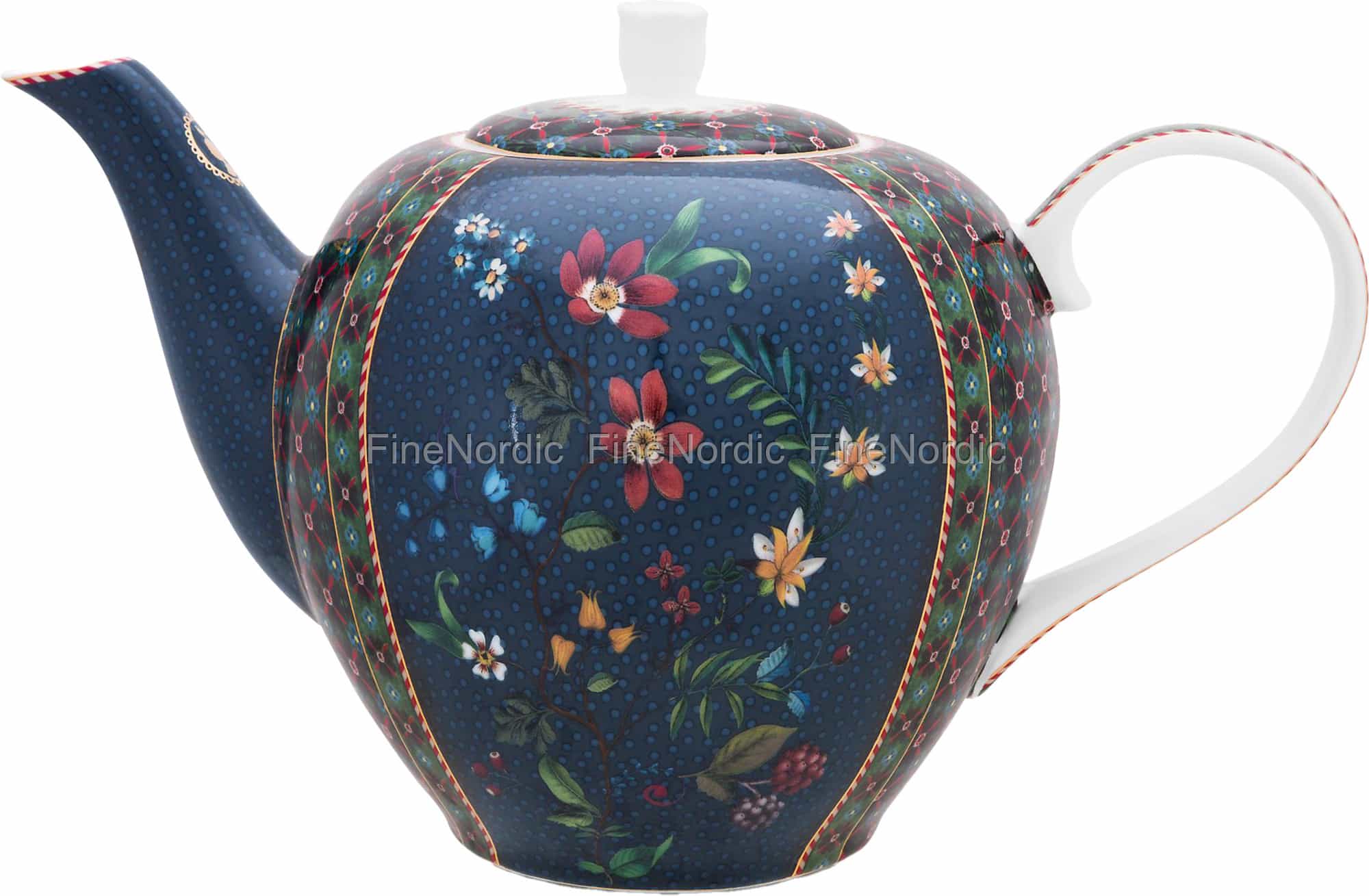 Pip Studio Teapot Berry Blues Blue 1.6 Liter