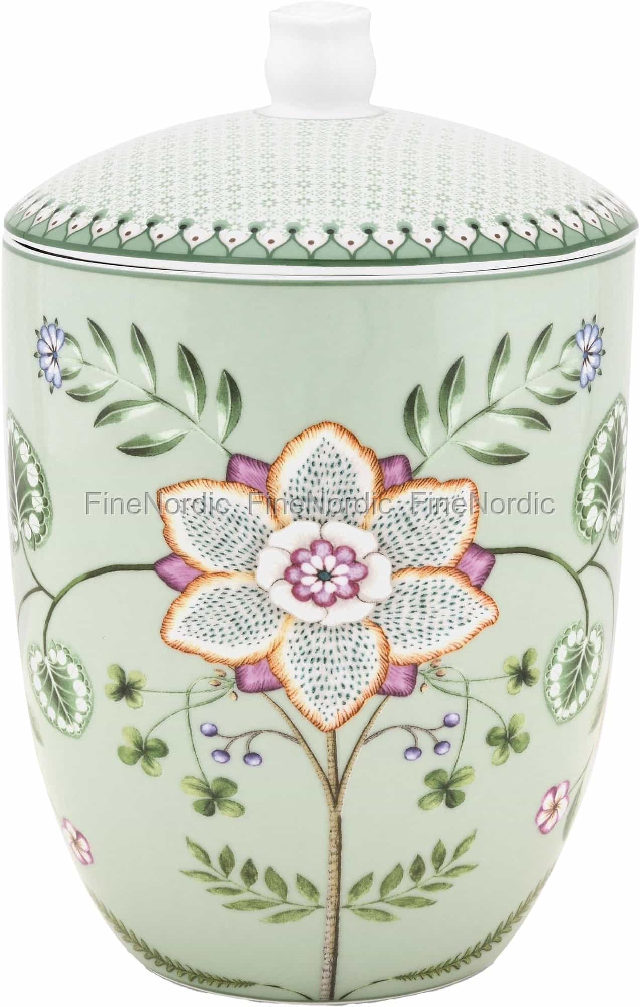 Pip Studio Storage Jar Lily & Lotus Light Green 1.5 Liter