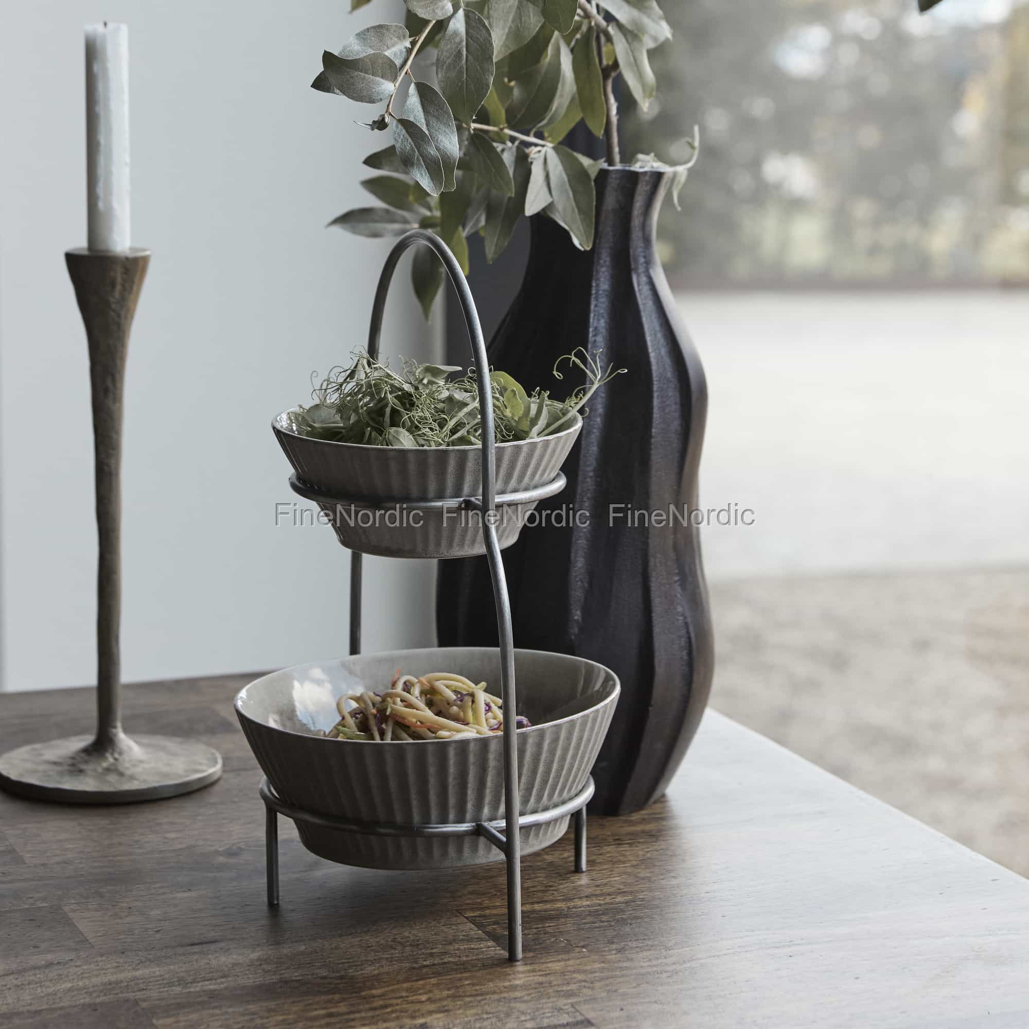 House Doctor Plate Stand HDSana Silver Finish Small