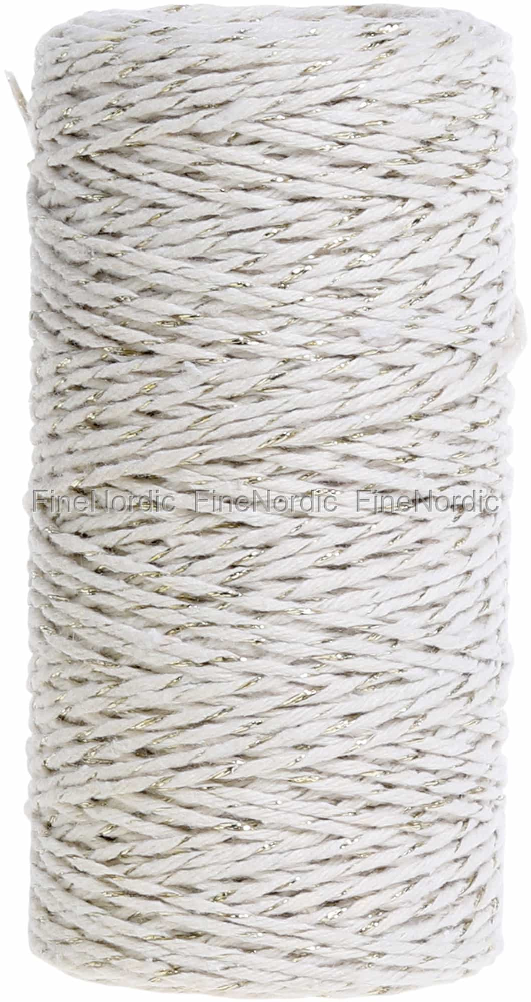 Chic Antique Cotton String with Gold Thread