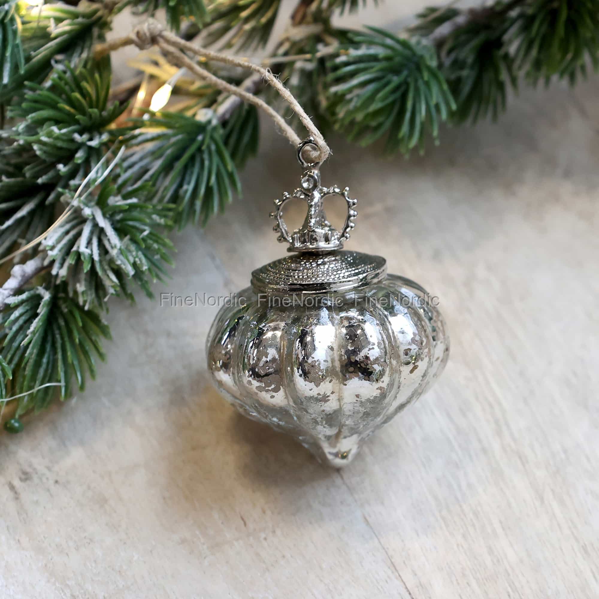 Chic Antique Drop for Hanging with Decor Top & Rhinestones Mercury