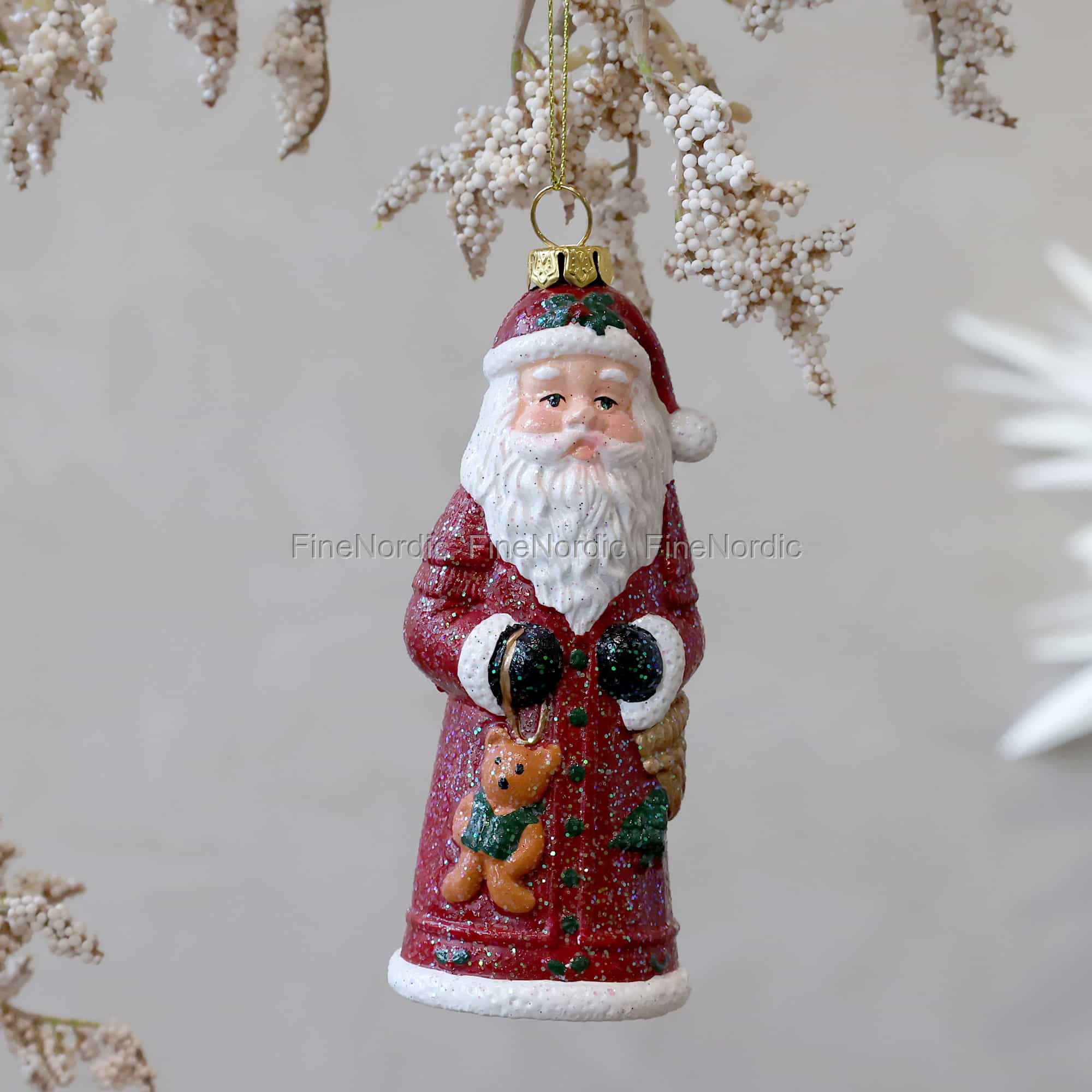 Chic Antique Vintage Santa for Hanging Antique Cherry