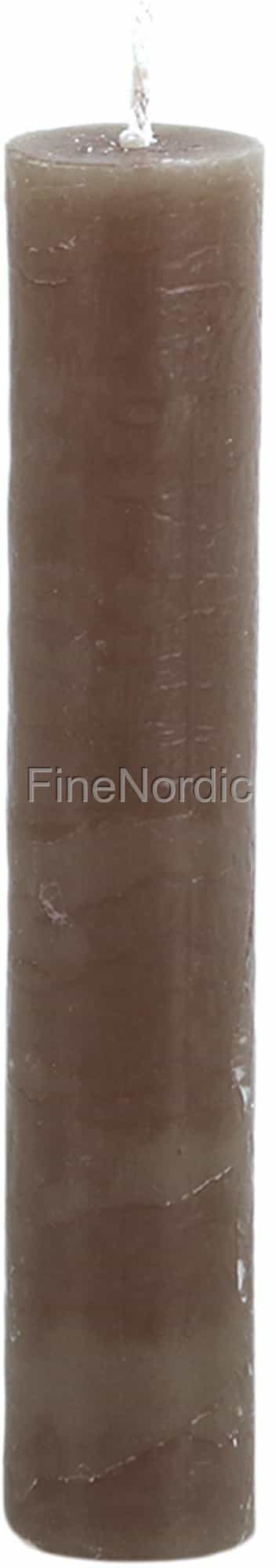 Chic Antique Macon Short Dinner Candle Rustic Walnut 11 x 2 cm 1 pc