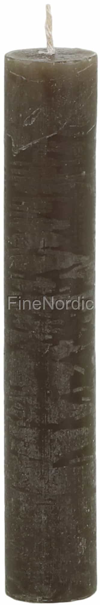 Chic Antique Macon Short Dinner Candle Rustic Coffee 11 x 2 cm 1 pc