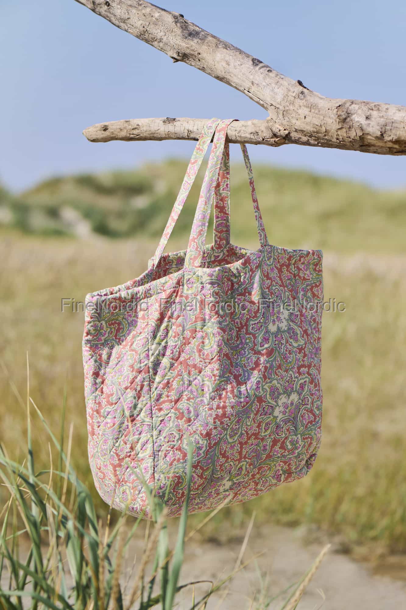 Ib Laursen Bag Quilted - Orange - Paisley Pattern