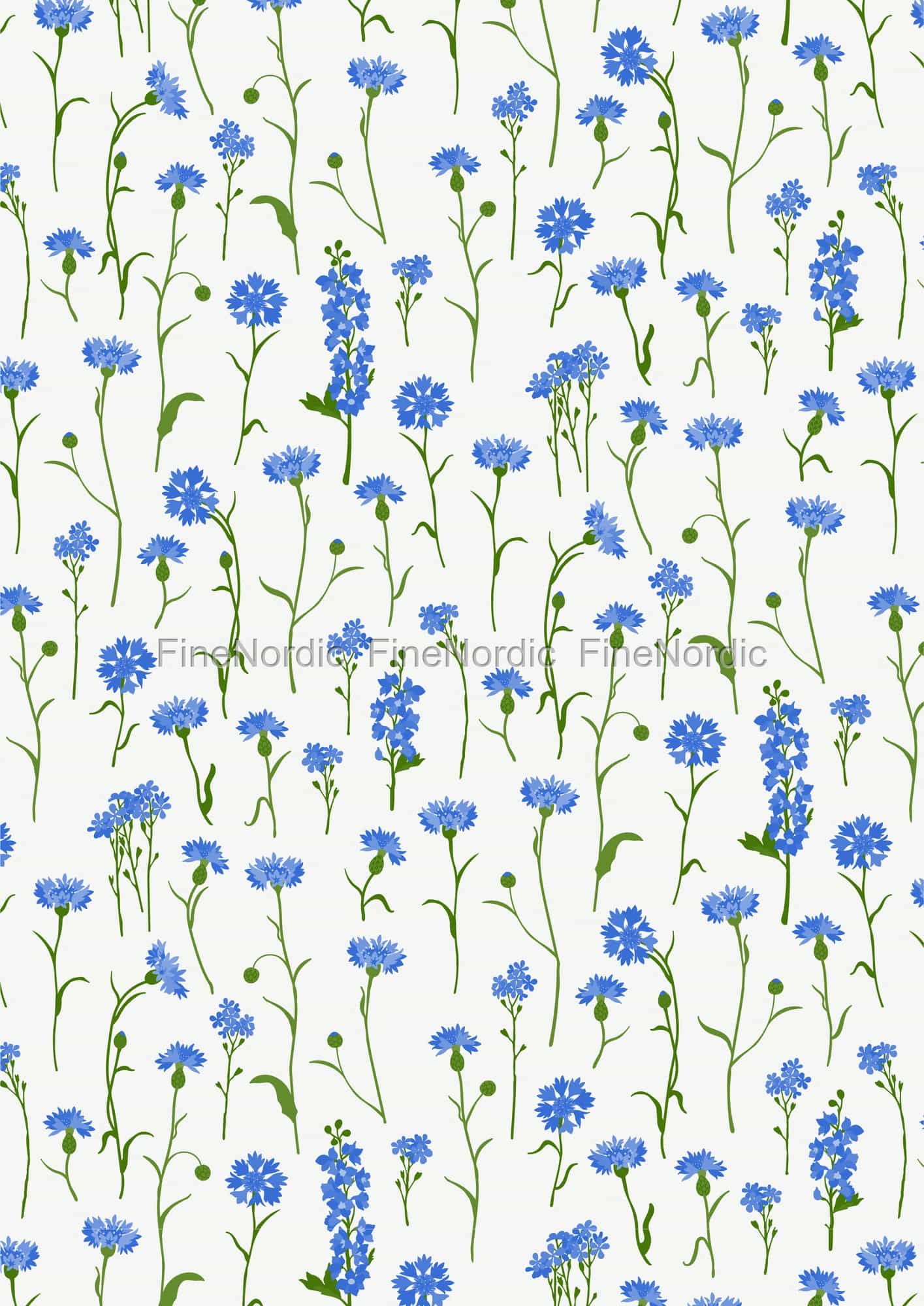Ib Laursen Gift Wrapping Paper Cornflowers 5 m