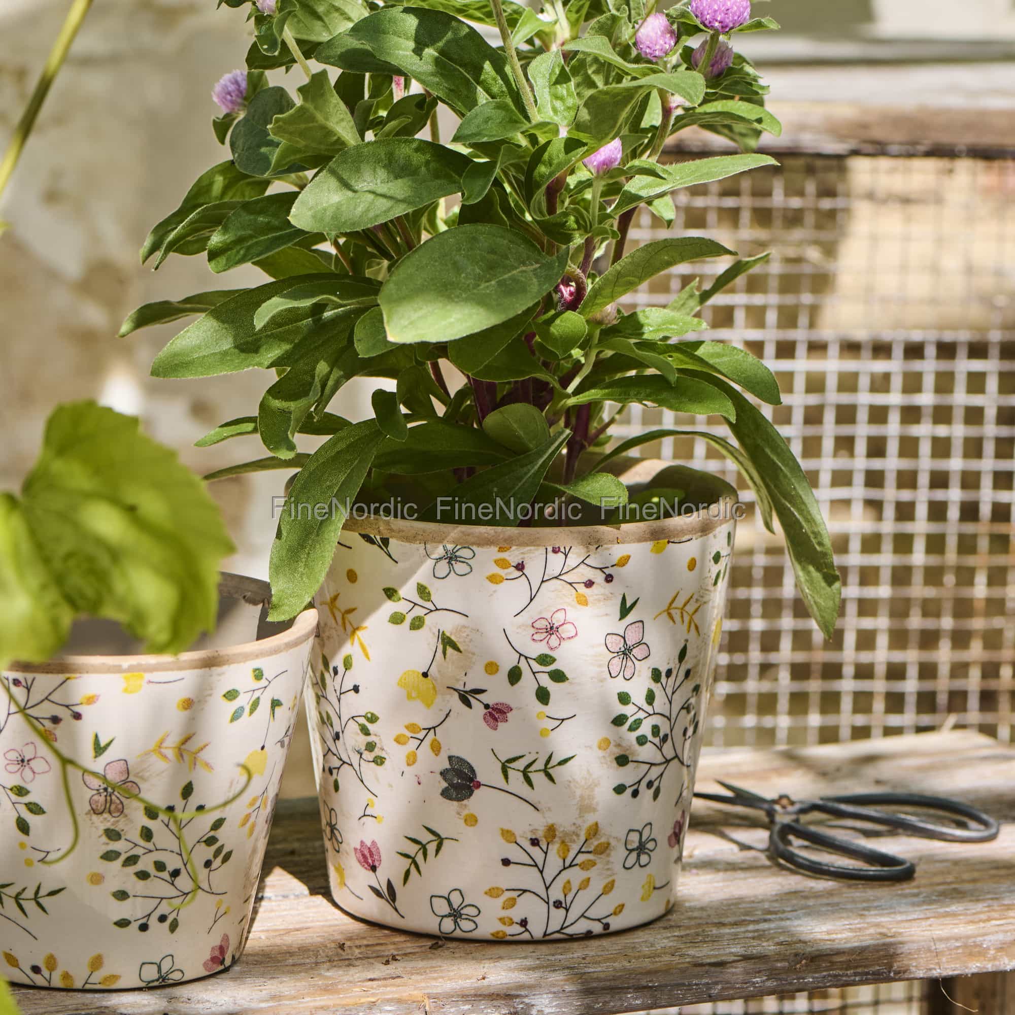 Ib Laursen Flower Pot Meadow Blossom Conical Large