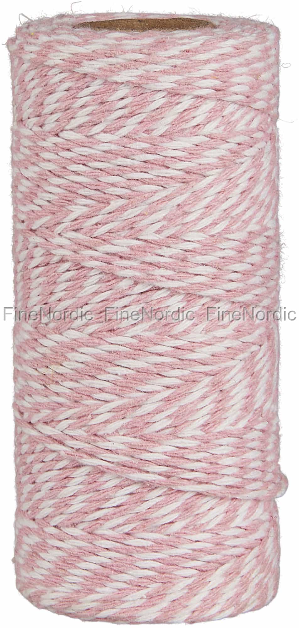 Ib Laursen String Light Pink/White 100 m
