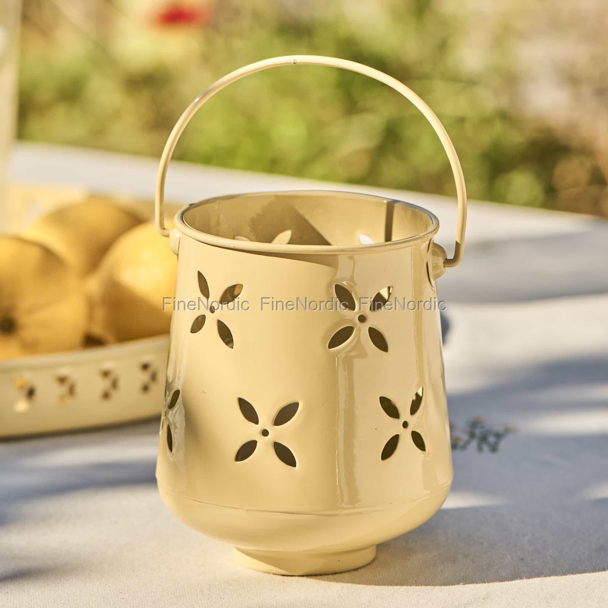 Ib Laursen Candle Holder for Tealight with Handle Wheat Straw